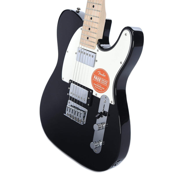 Squier Contemporary Telecaster HH Black Metallic w/Fender Gig Bag, Sta ...