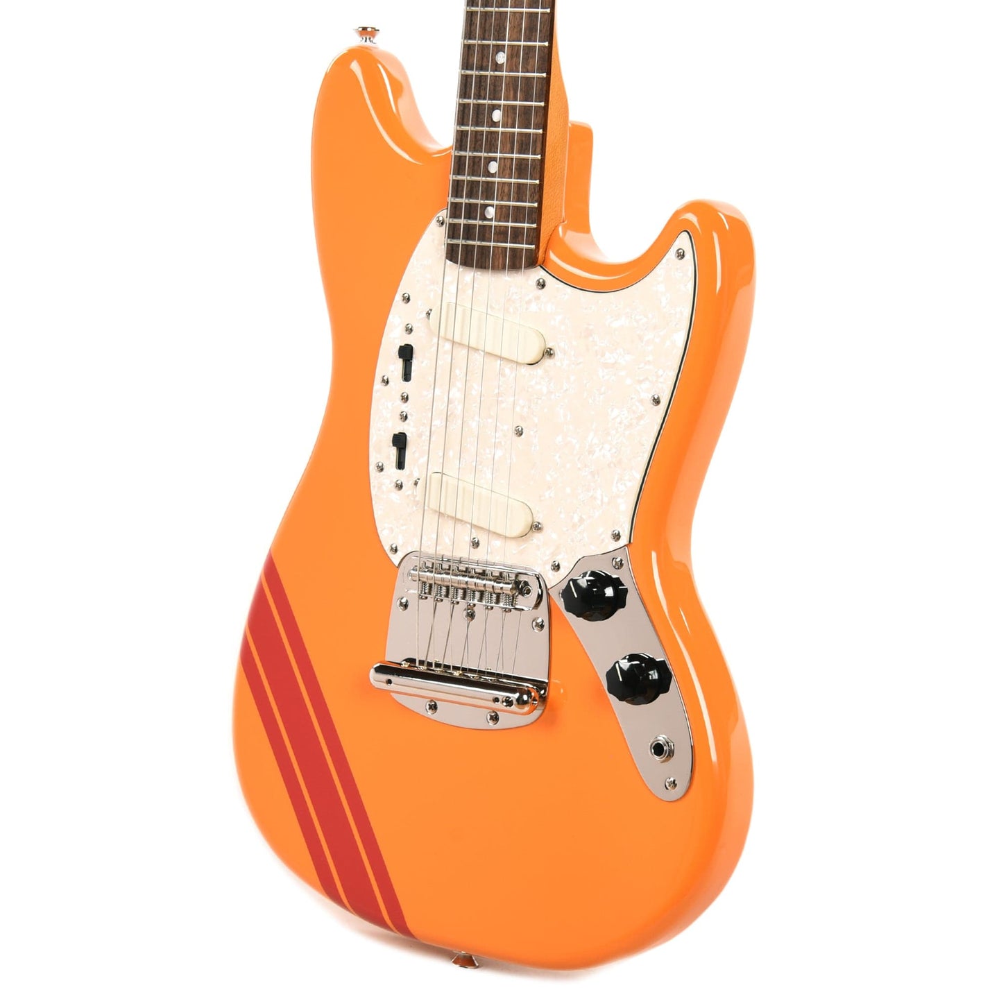 Squier Classic Vibe '60s Competition Mustang Capri Orange w/Dakota Red ...