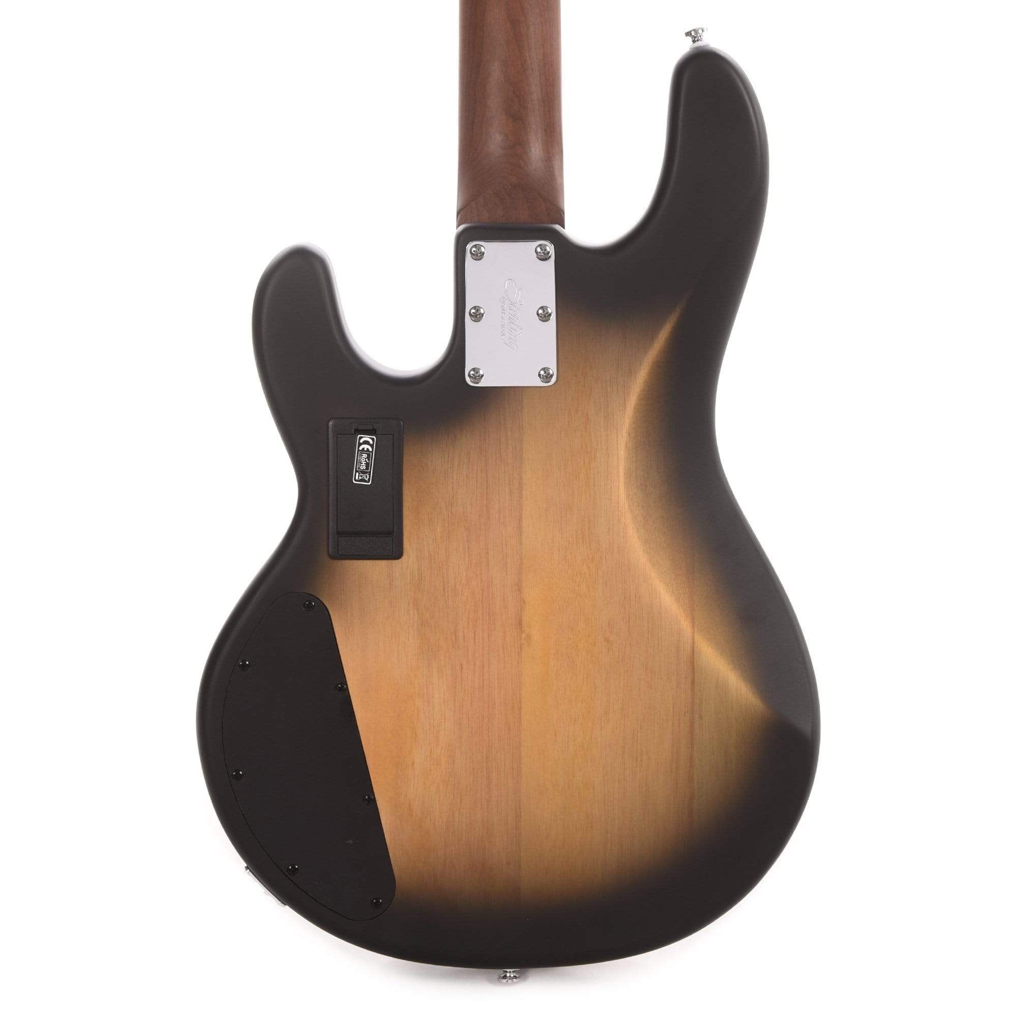 Sterling by Music Man StingRay HH Spalted Maple Top Natural Burst Sati ...