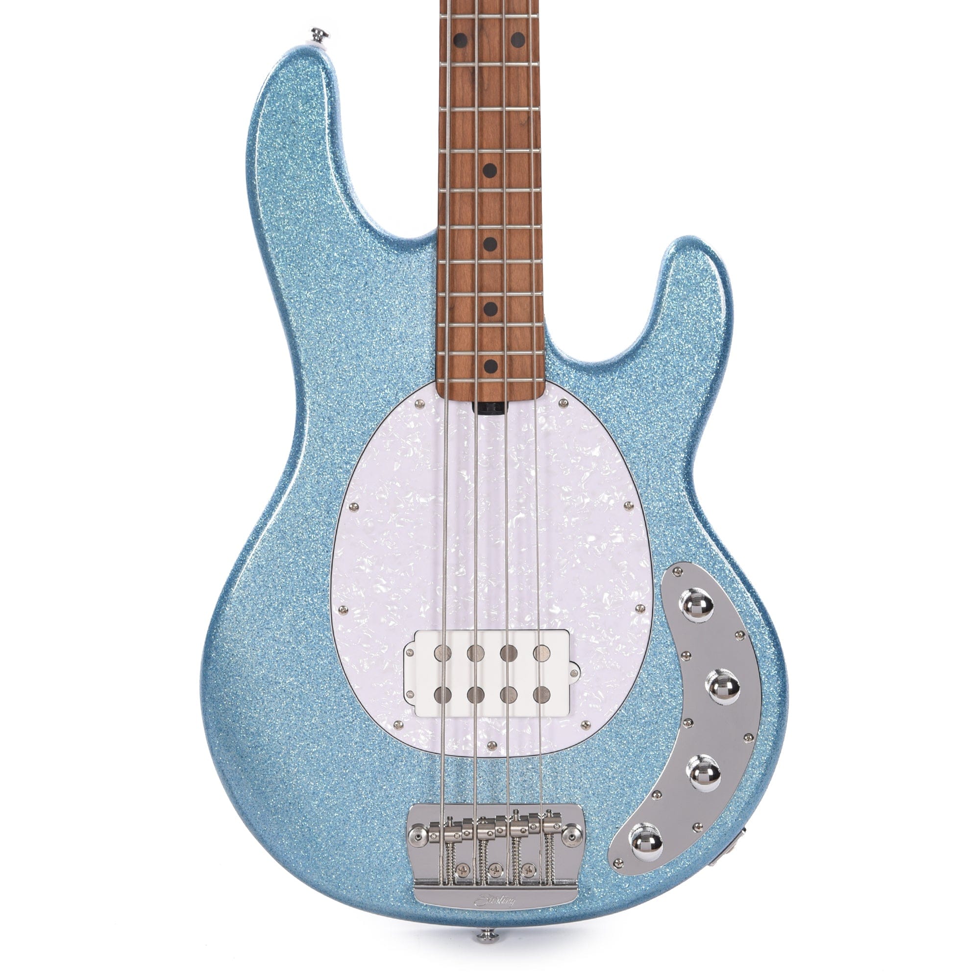 Sterling by Music Man StingRay RAY34 Blue Sparkle – Chicago Music Exchange