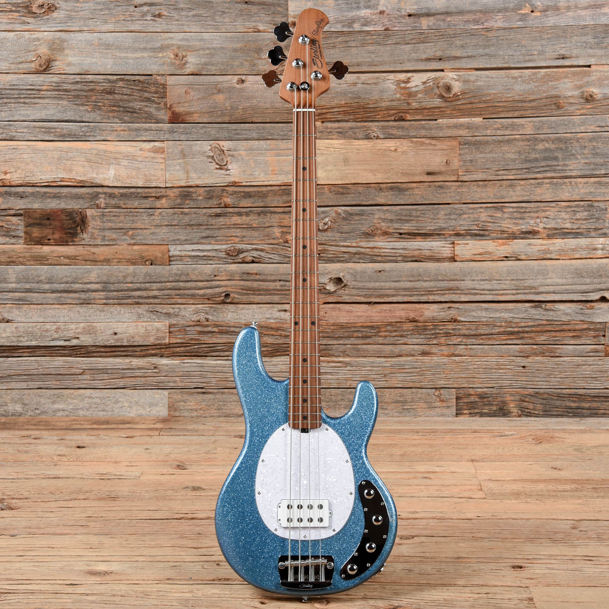 Sterling by Music Man StingRay RAY34 Blue Sparkle – Chicago Music Exchange