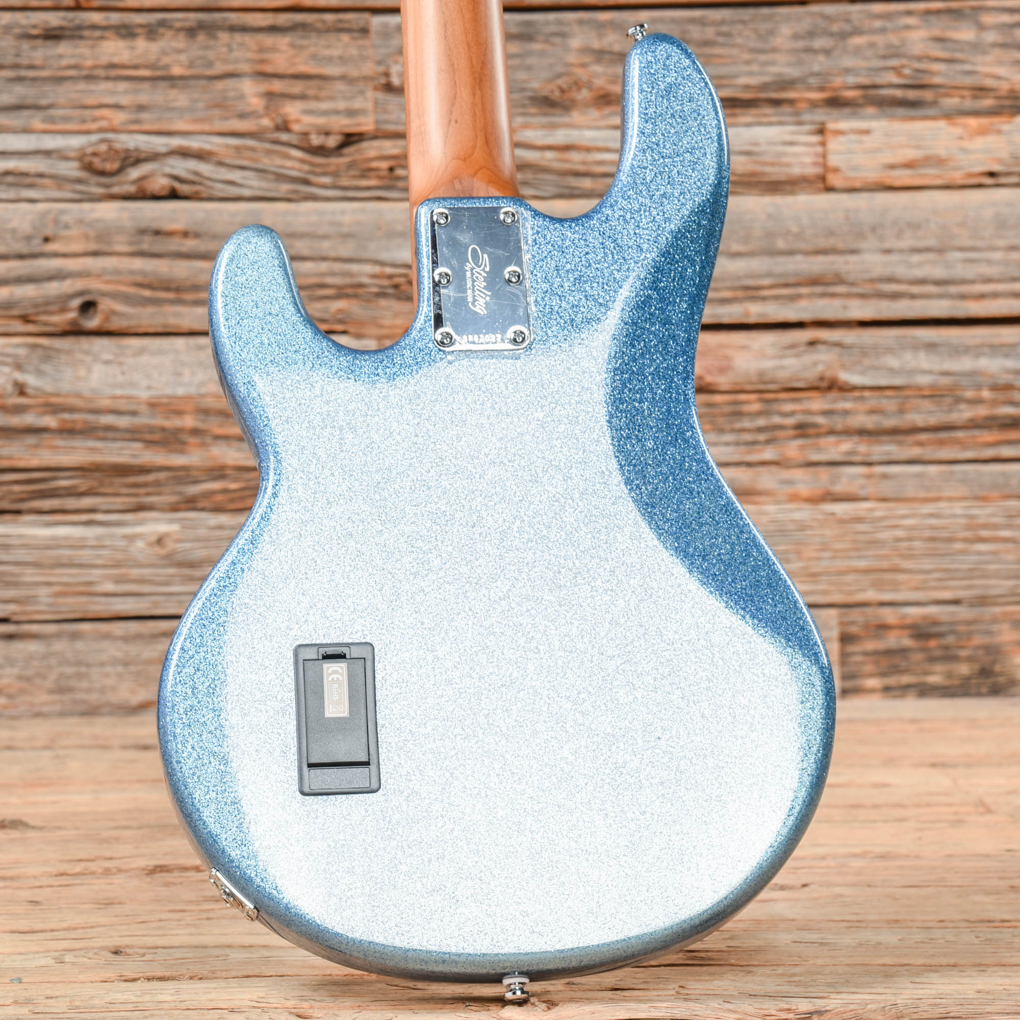 Sterling by Music Man StingRay RAY34 Blue Sparkle – Chicago Music Exchange