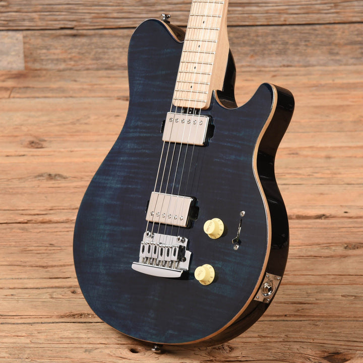 Sterling by Music Man AX3 SUB Axis Transparent Blue – Chicago Music ...