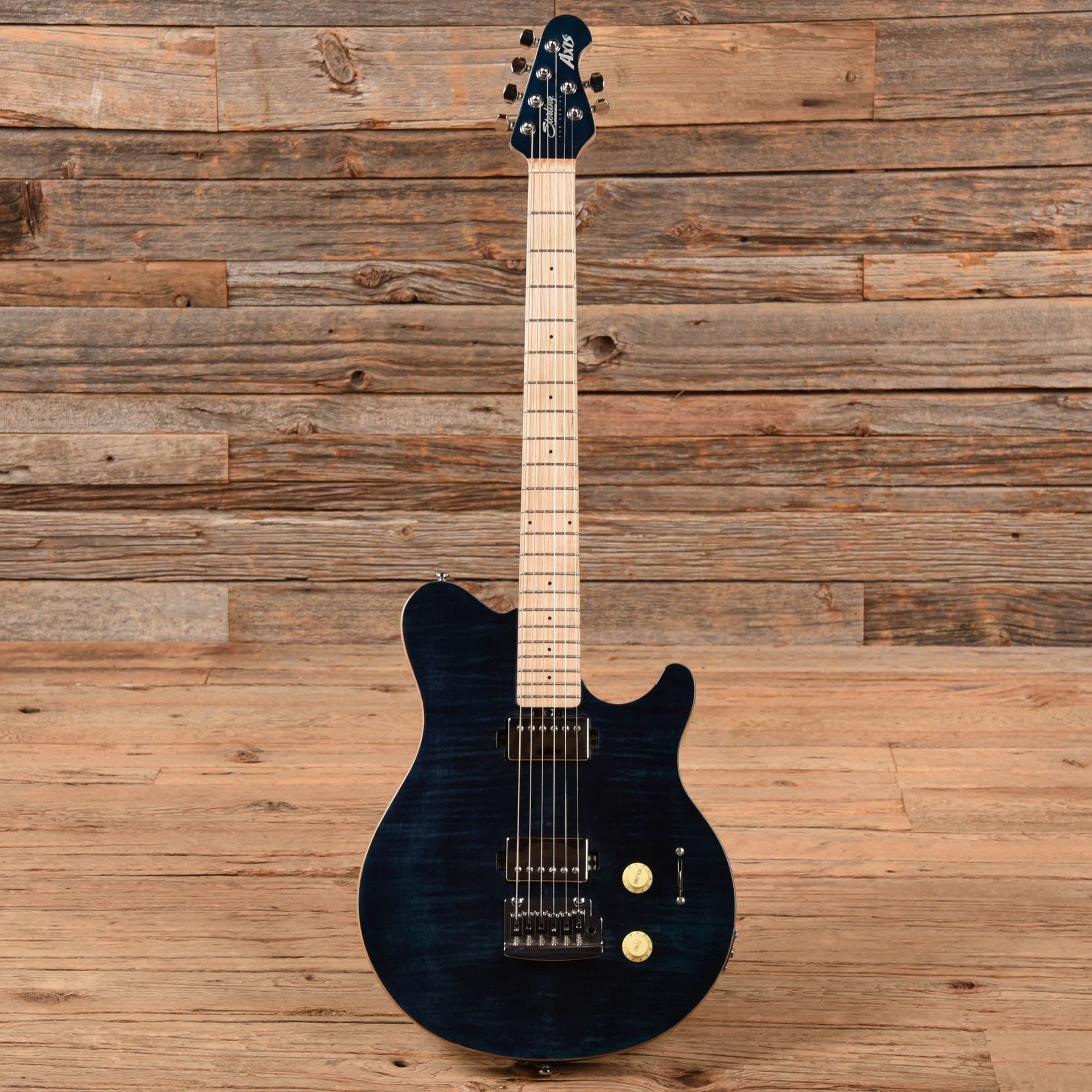 Sterling by Music Man AX3 SUB Axis Transparent Blue – Chicago Music ...