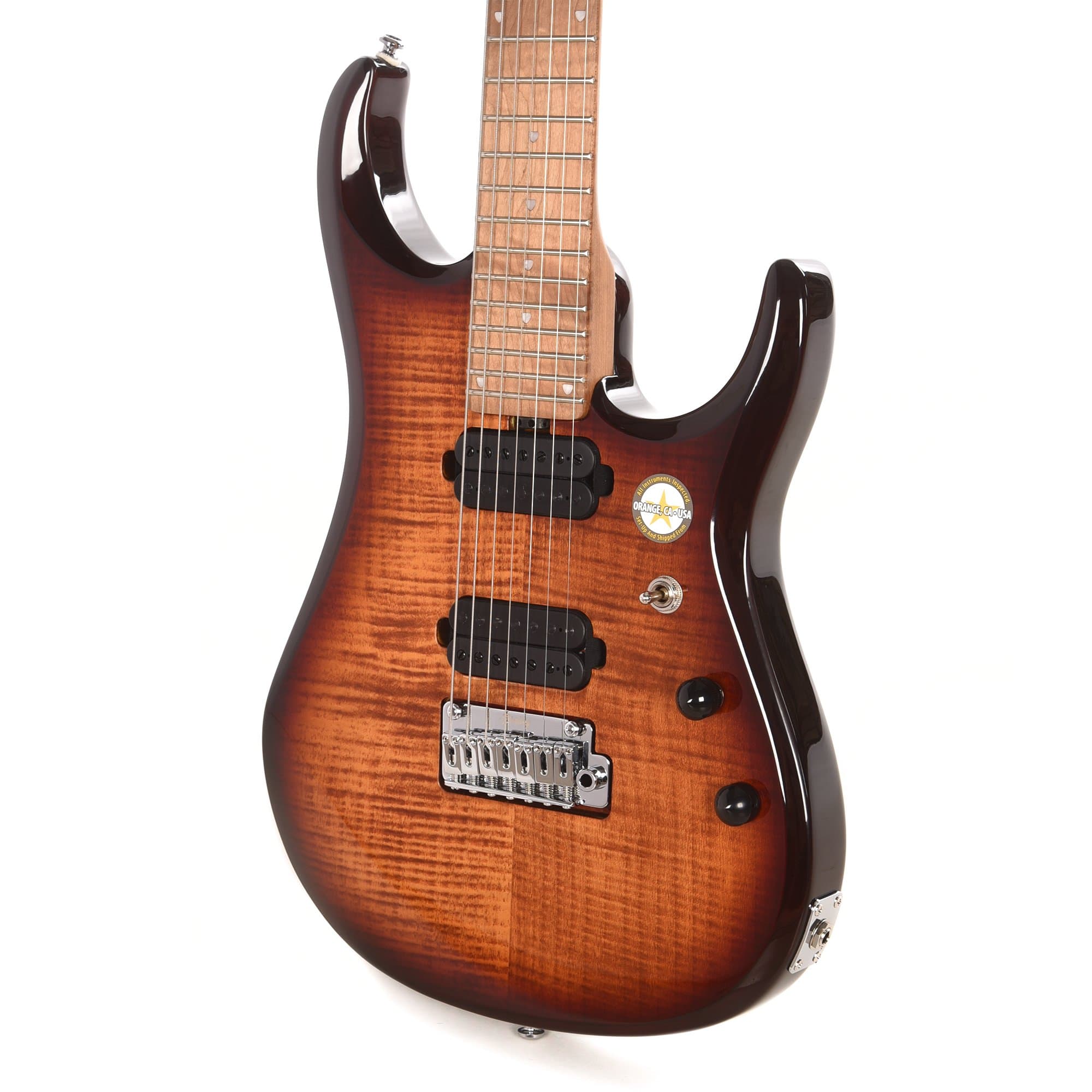 Sterling by Music Man JP15 Signature 7-String Flame Maple Island Burst ...