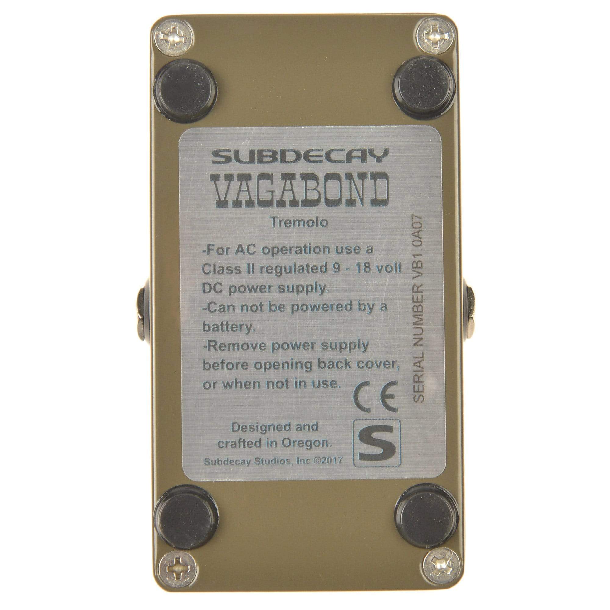 Subdecay Vagabond Harmonic Tremolo Pedal – Chicago Music Exchange