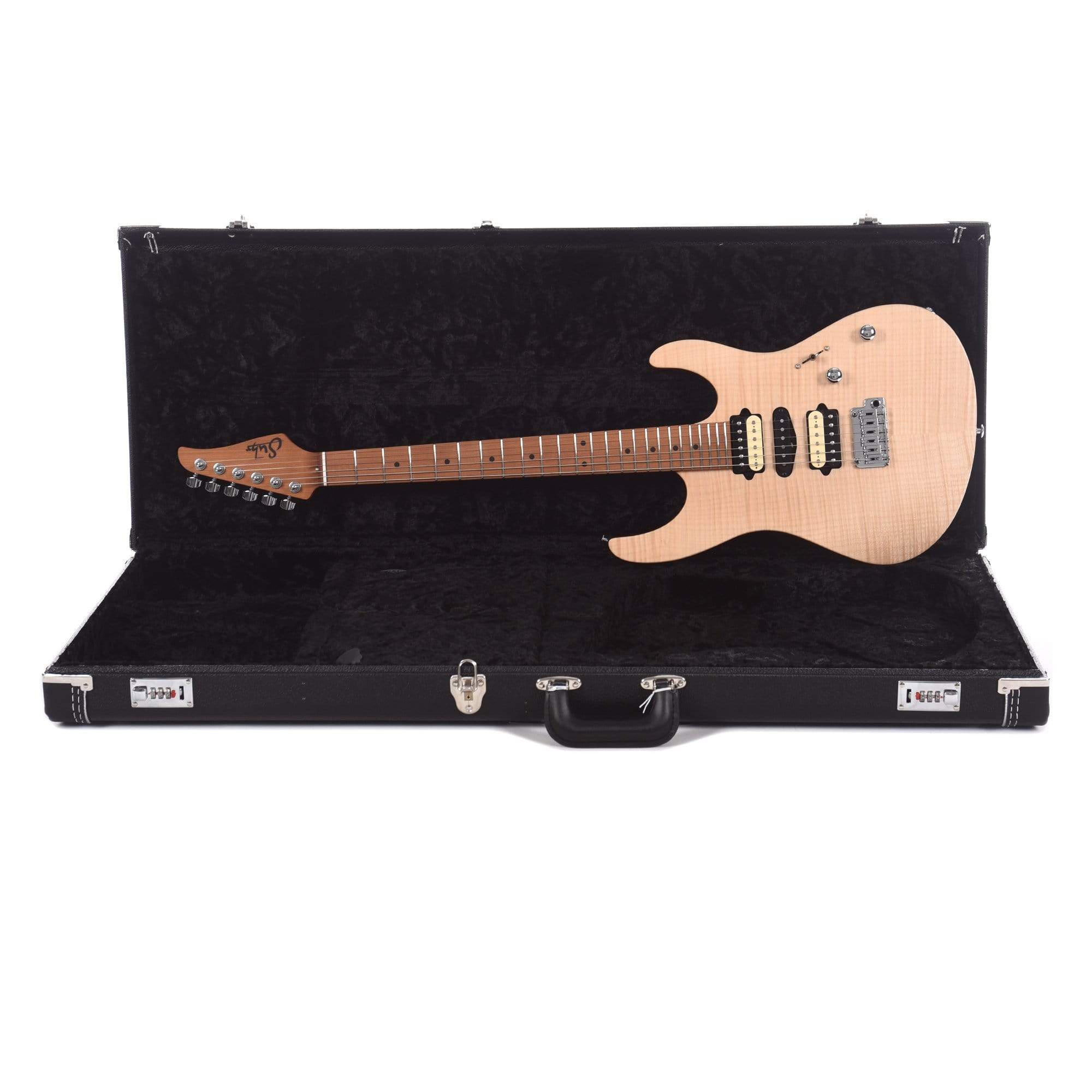 Suhr Limited Edition Modern Satin Flame HSH Natural – Chicago Music ...