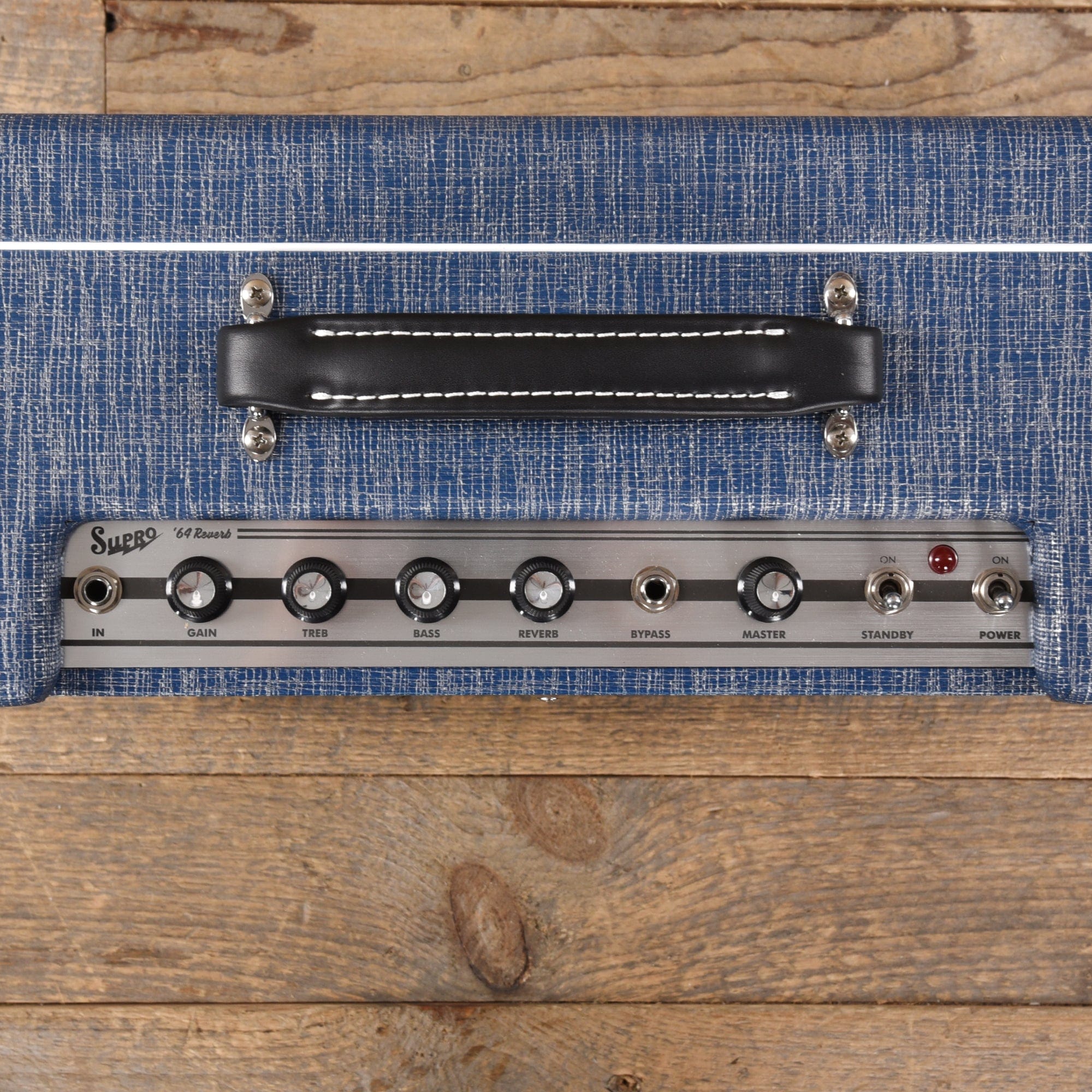 Supro '64 Reverb 5W 1x8" Combo Blue Rhino Hide – Chicago Music Exchange