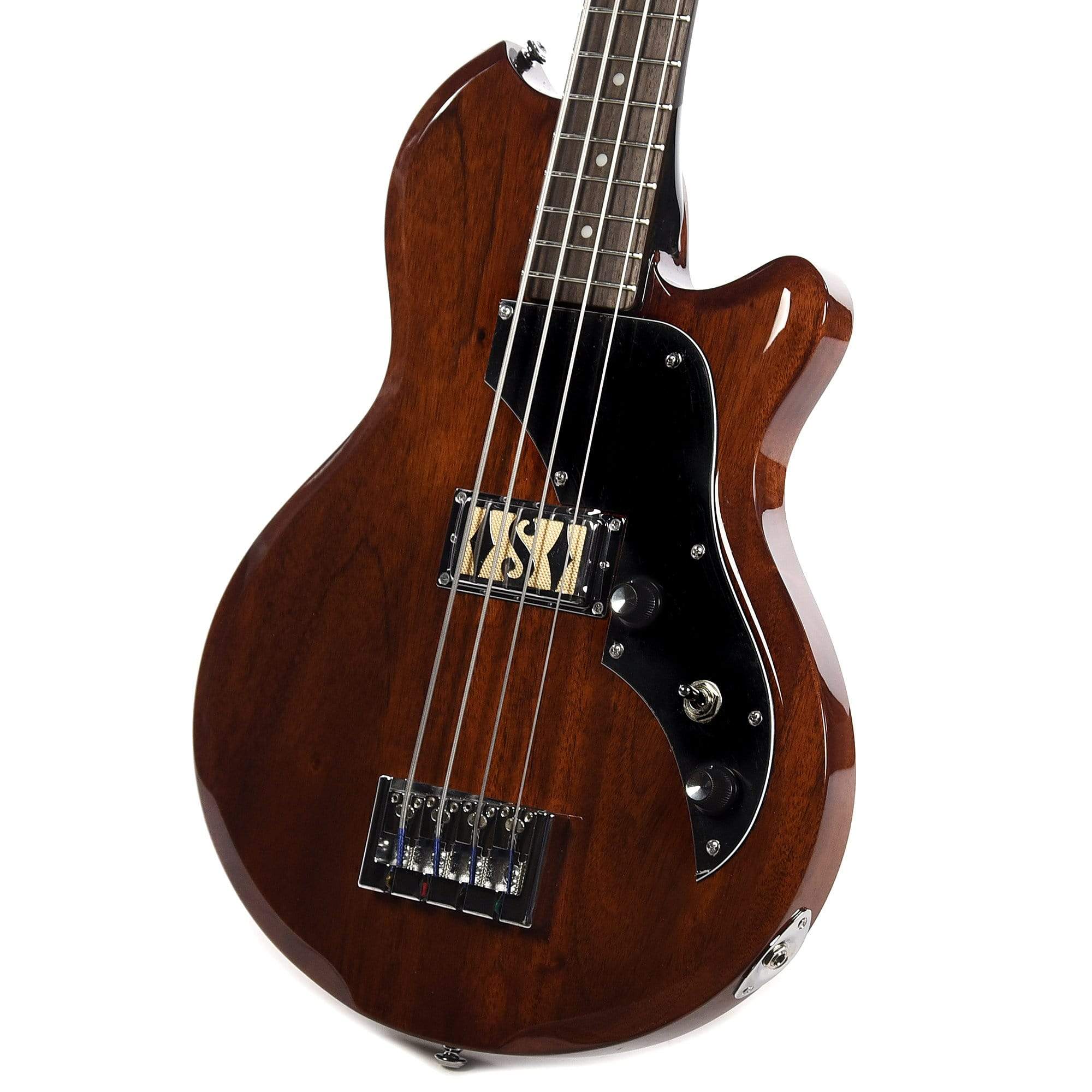 Supro Huntington I Bass Natural Mahogany w/Piezo – Chicago Music Exchange