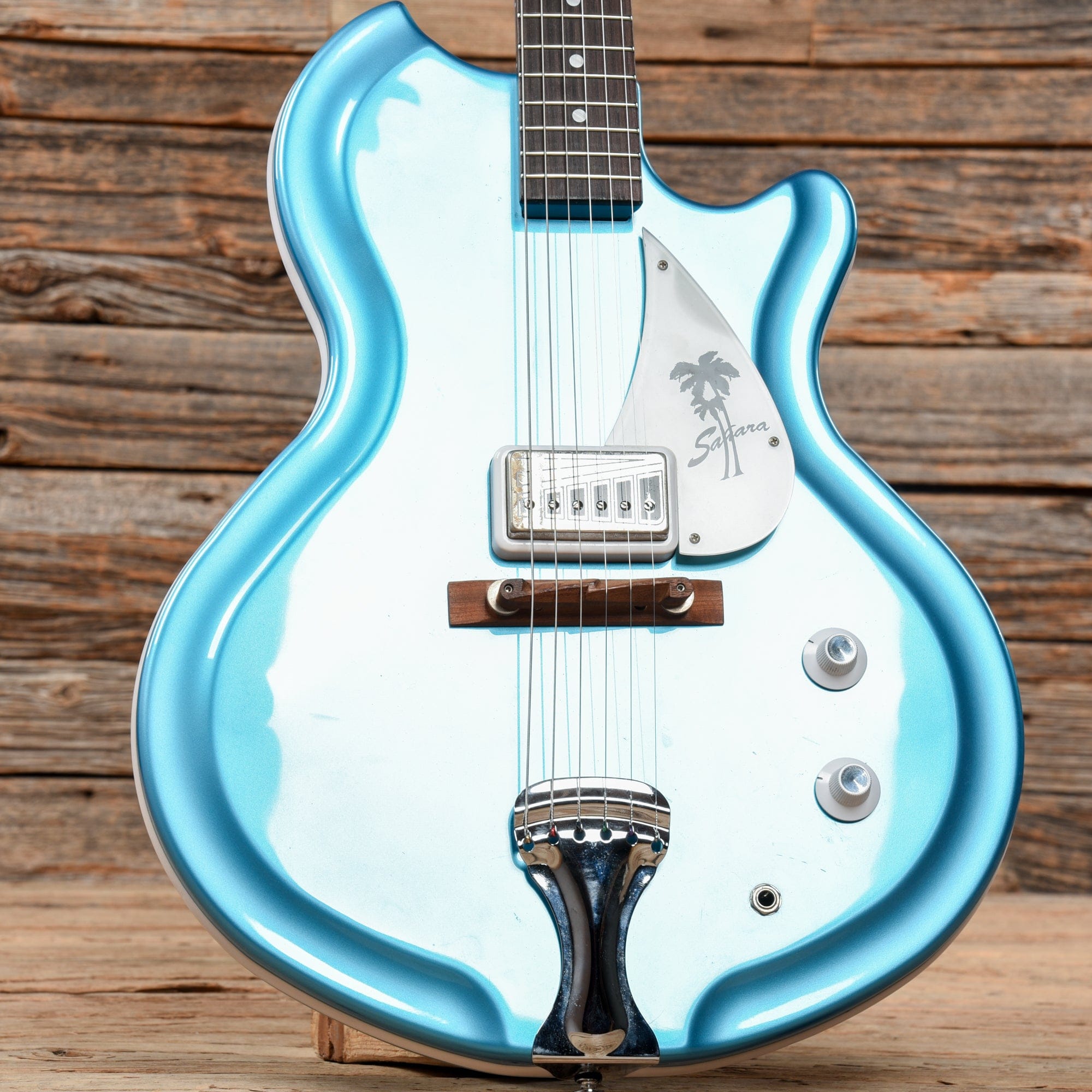 Supro 1570WB Sahara Single Pickup Americana Series Wedgewood Blue Meta ...