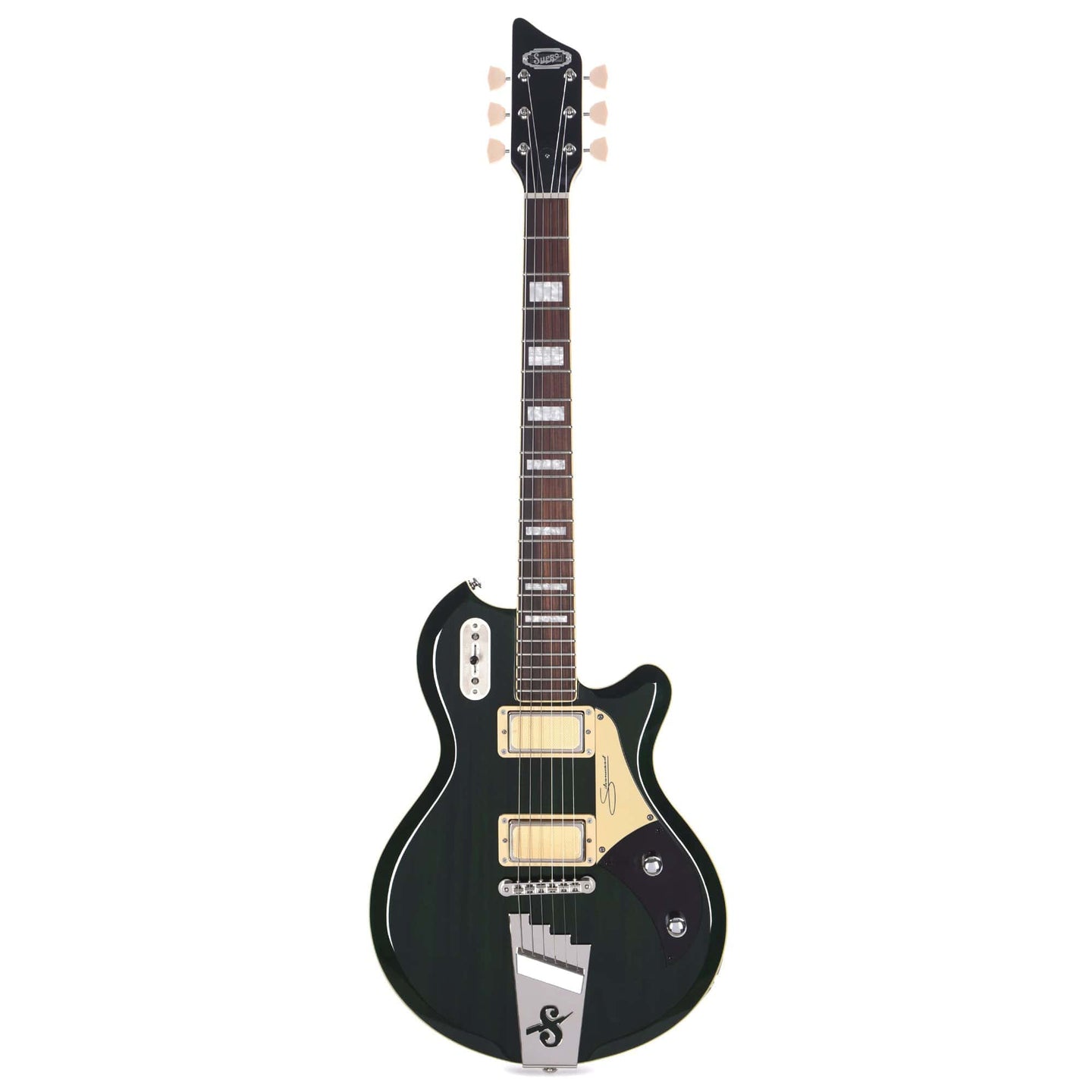 Supro 1296BG Silverwood Trans Racing Green – Chicago Music Exchange