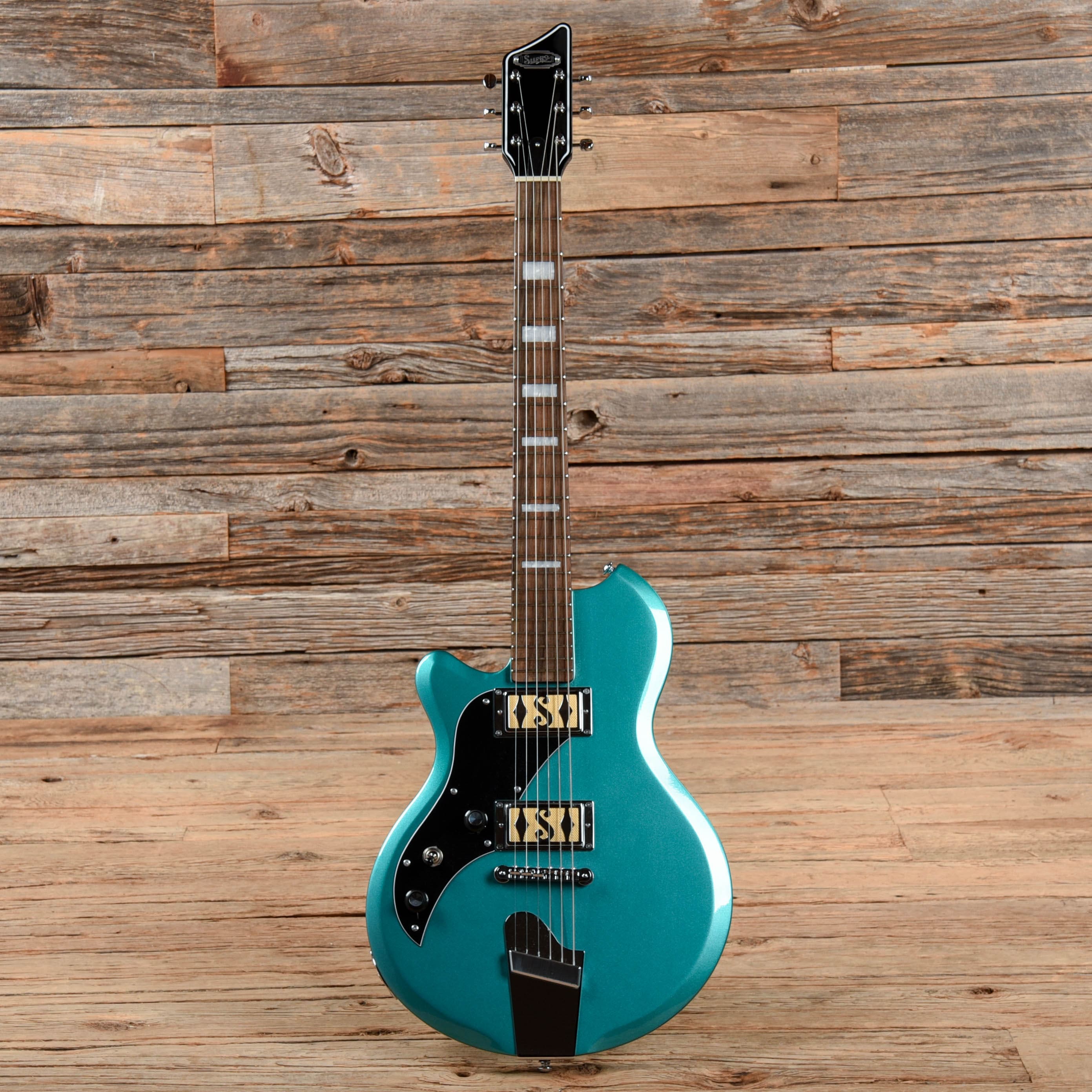 Supro 2020TM Westbury Dual Pickup Island Series Turquoise Metallic 201 ...