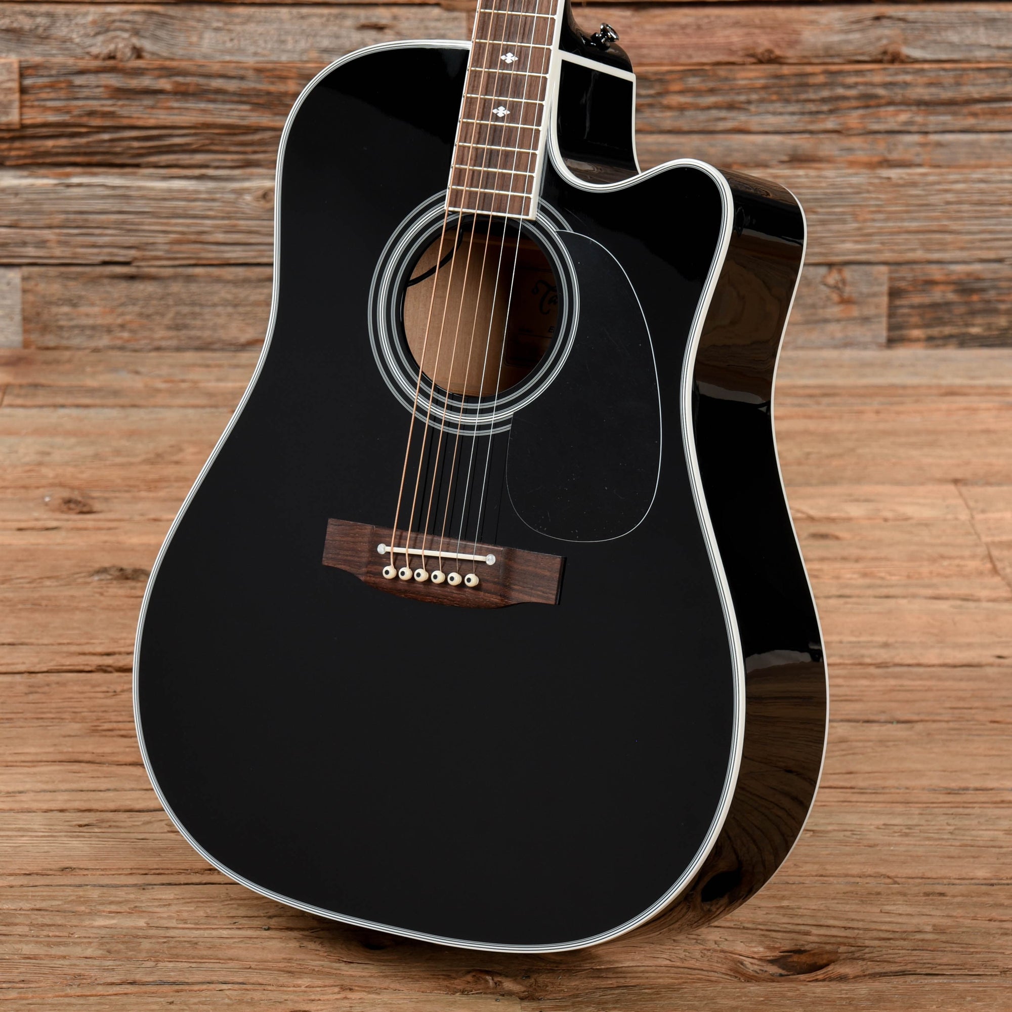 Takamine EF341SC Dreadnought Acoustic-Electric Black – Chicago Music ...