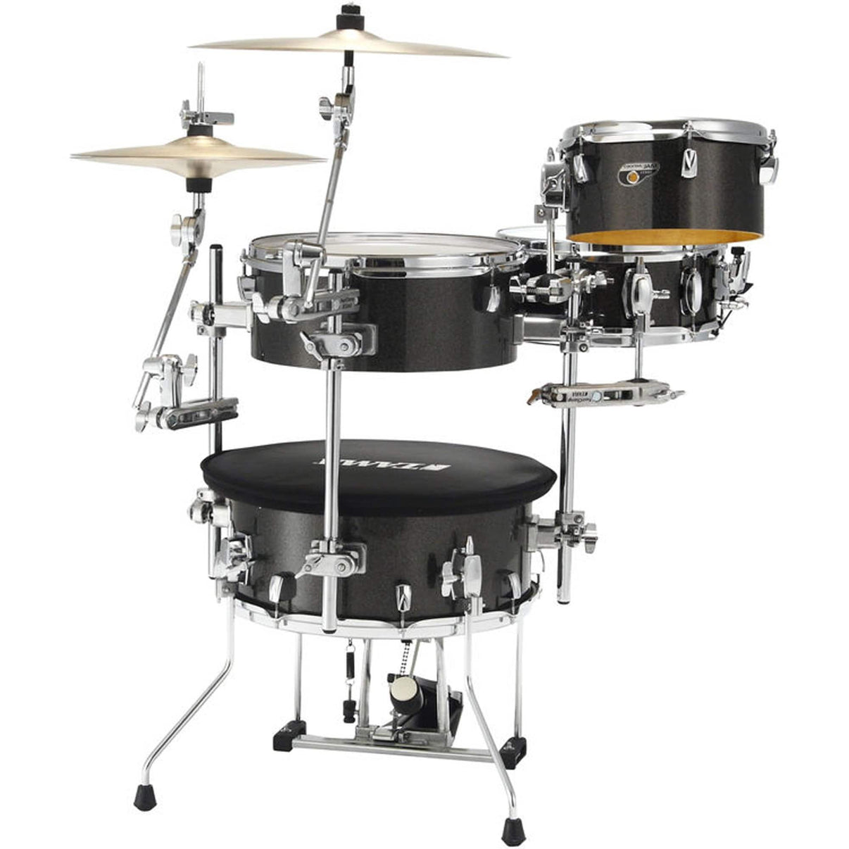 Tama Cocktail Jam 10/14/16/5x12 4pc. Drum Kit Midnight Gold Sparkle ...