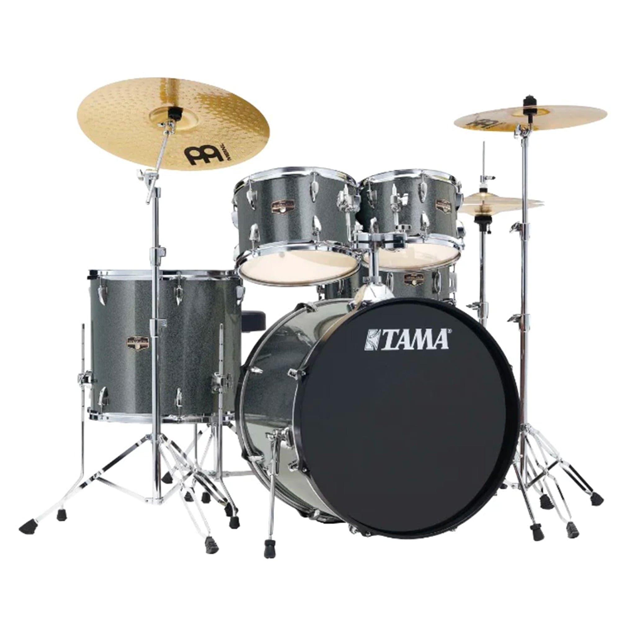 Tama Imperialstar 10/12/16/22/5x14 5pc. Drum Kit Galaxy Silver w/Hardw ...