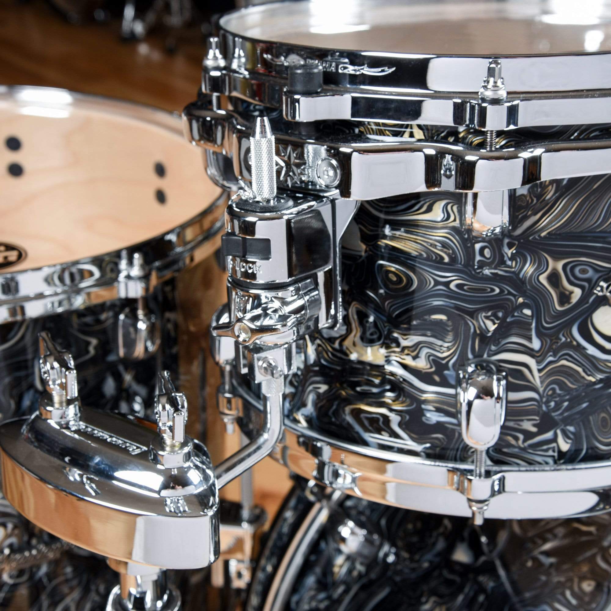 Tama Starclassic 10/12/16/22 4pc. Maple Drum Kit Charcoal Swirl ...