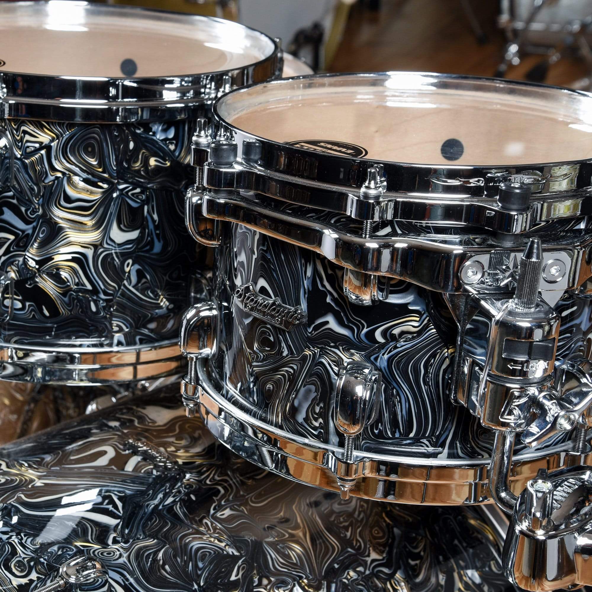Tama Starclassic 10/12/16/22 4pc. Maple Drum Kit Charcoal Swirl ...