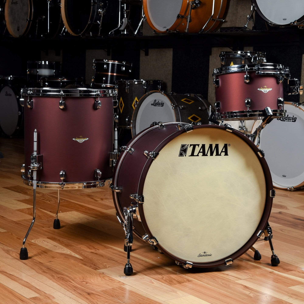 Tama Starclassic 12/16/22 3pc. Maple Drum Kit Flat Burgundy Metallic ...