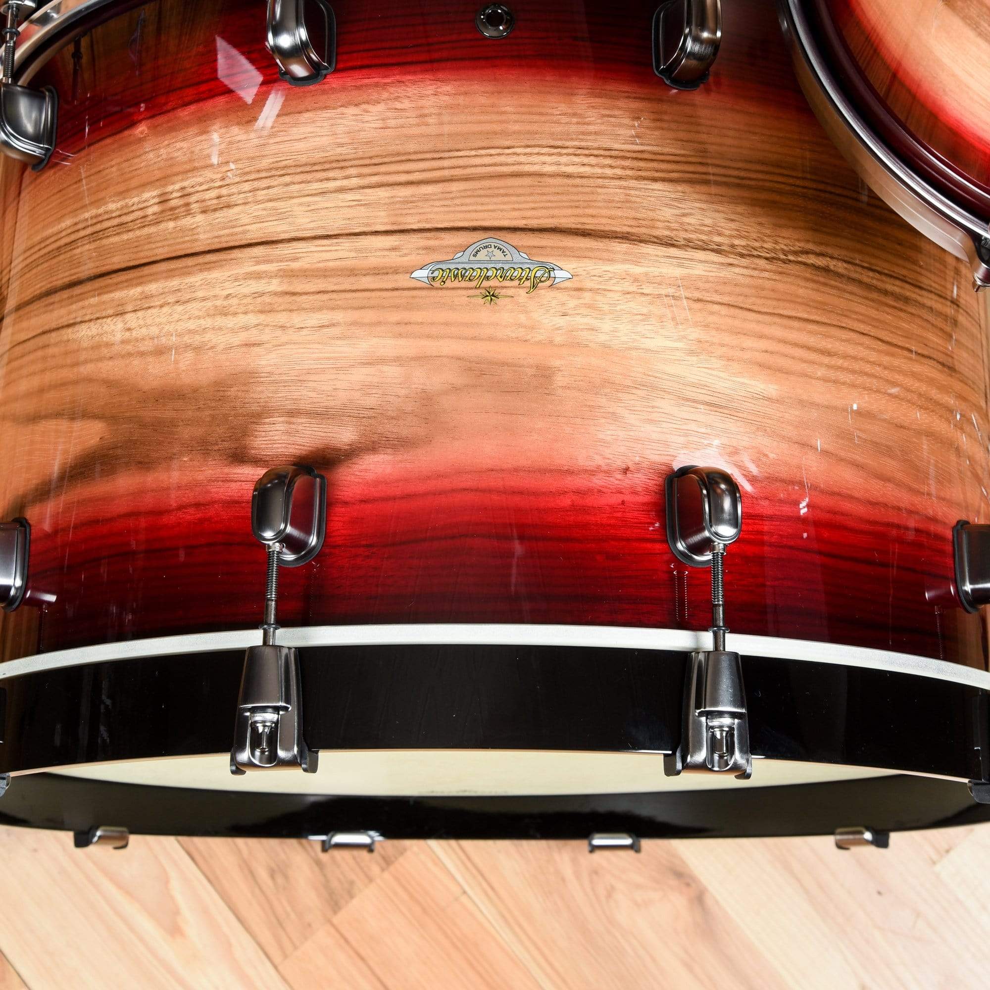 Tama Starclassic 12/16/22 3pc. Maple Exotic Drum Kit Ruby Pacific Waln ...