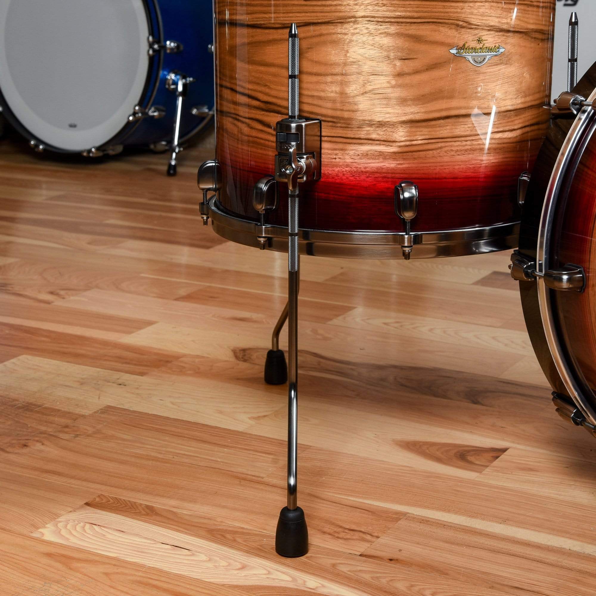 Tama Starclassic 12/16/22 3pc. Maple Exotic Drum Kit Ruby Pacific Waln ...