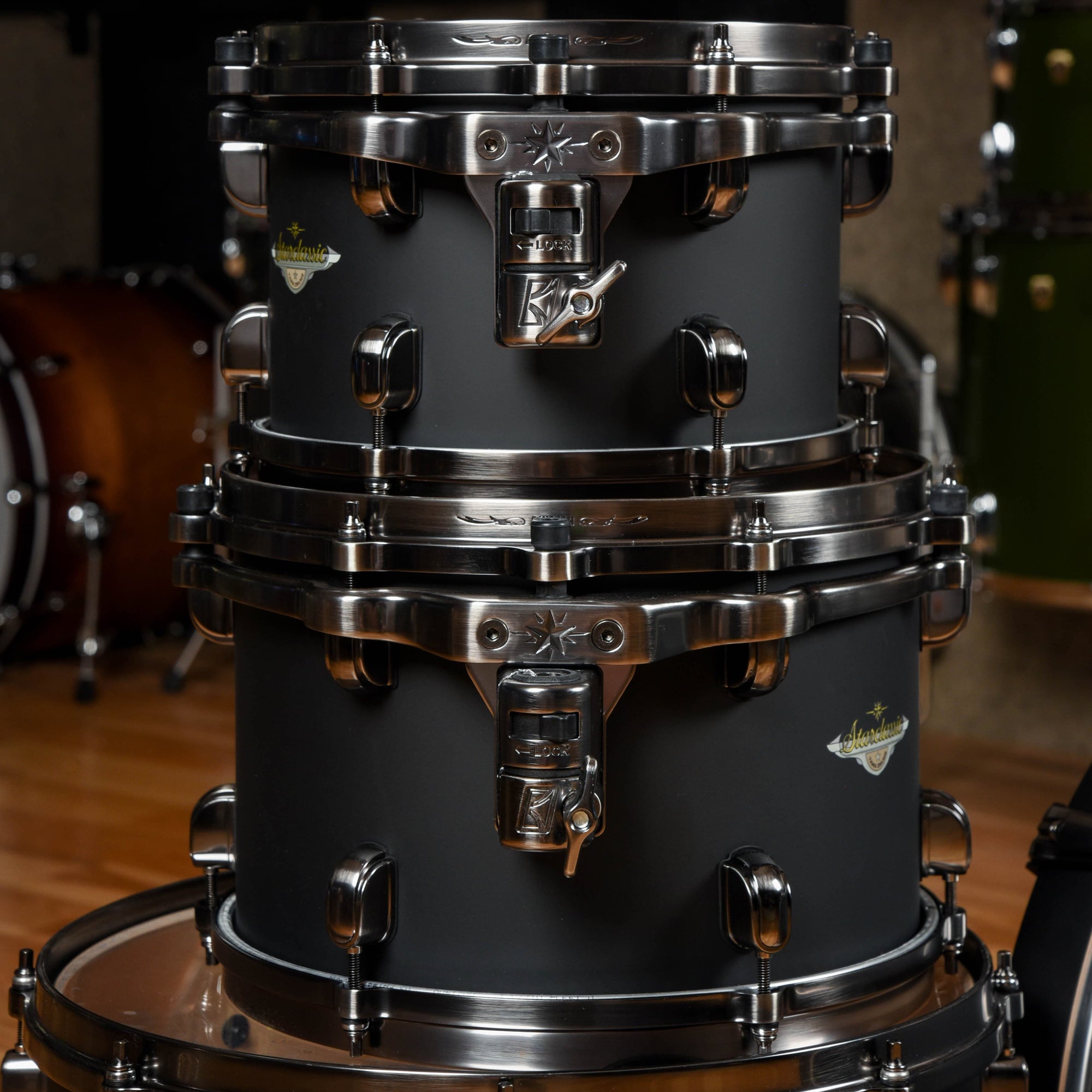 Tama Starclassic Maple 10/12/16/22 4pc. Drum Kit Flat Black Lacquer ...