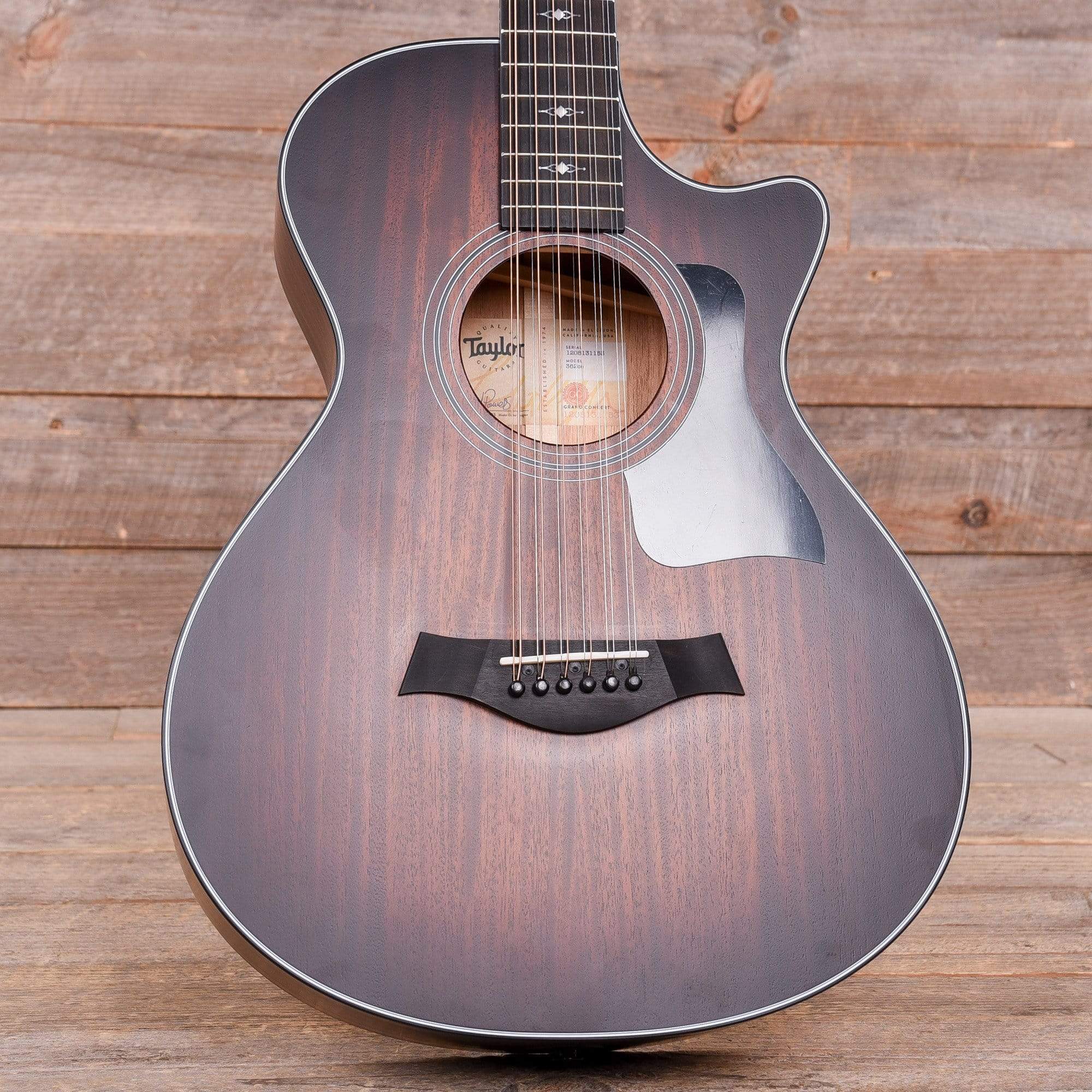 Taylor 362ce Grand Concert 12-String Tropical Mahogany/Tasmanian Black ...