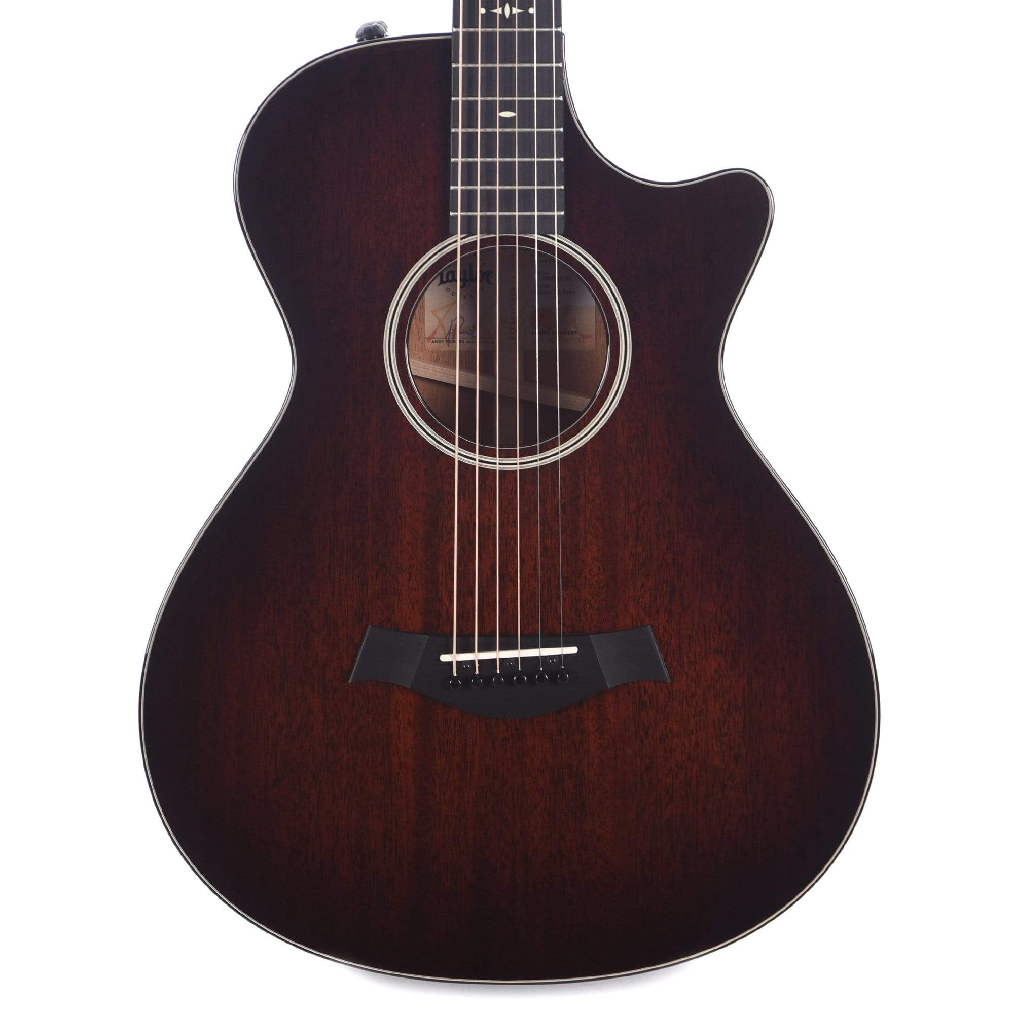Taylor 522ce 12-Fret Grand Concert Tropical Mahogany Shaded Edgeburst ...