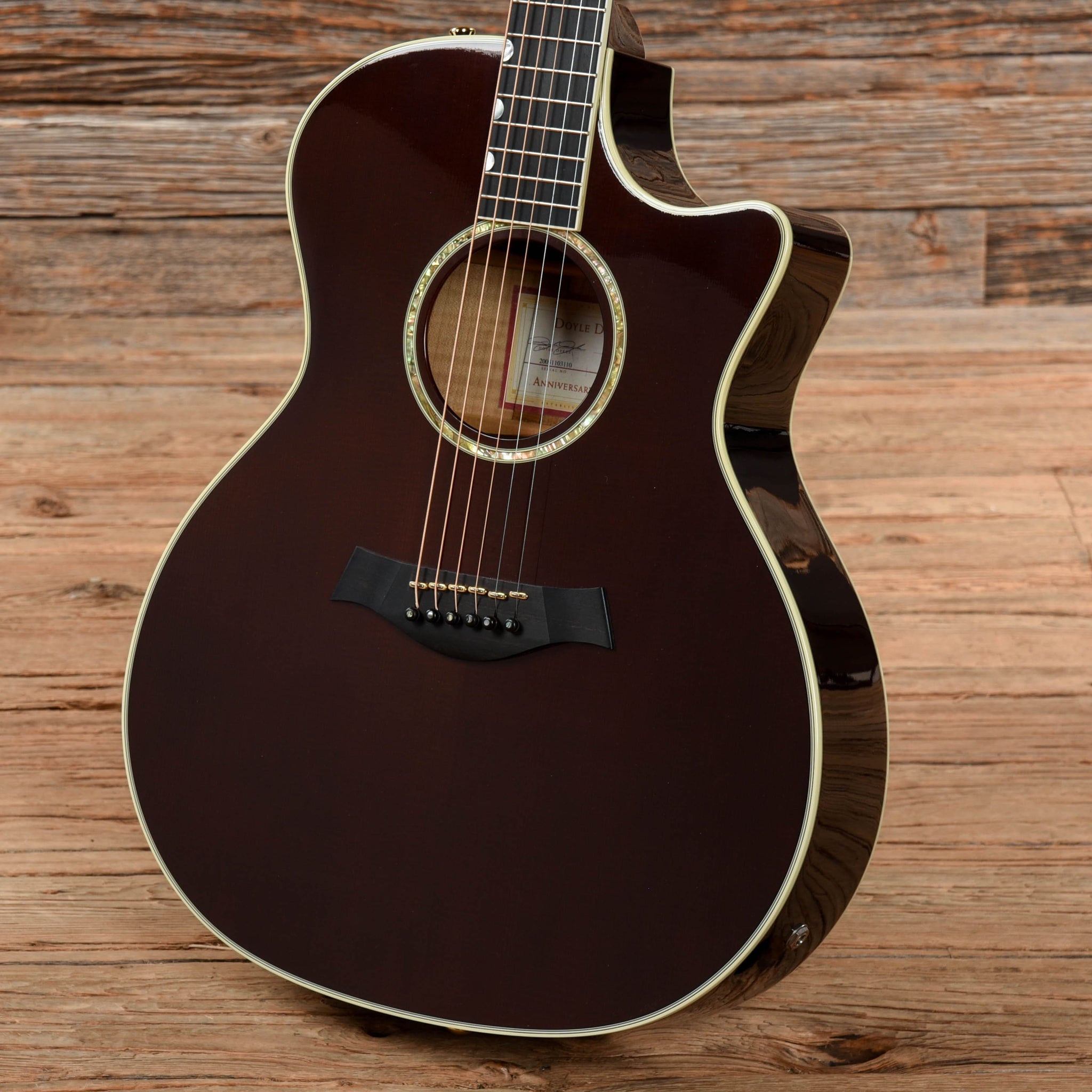 Taylor DDAE Doyle Dykes Anniversary Edition Black Cherry 2005 – Chicago ...