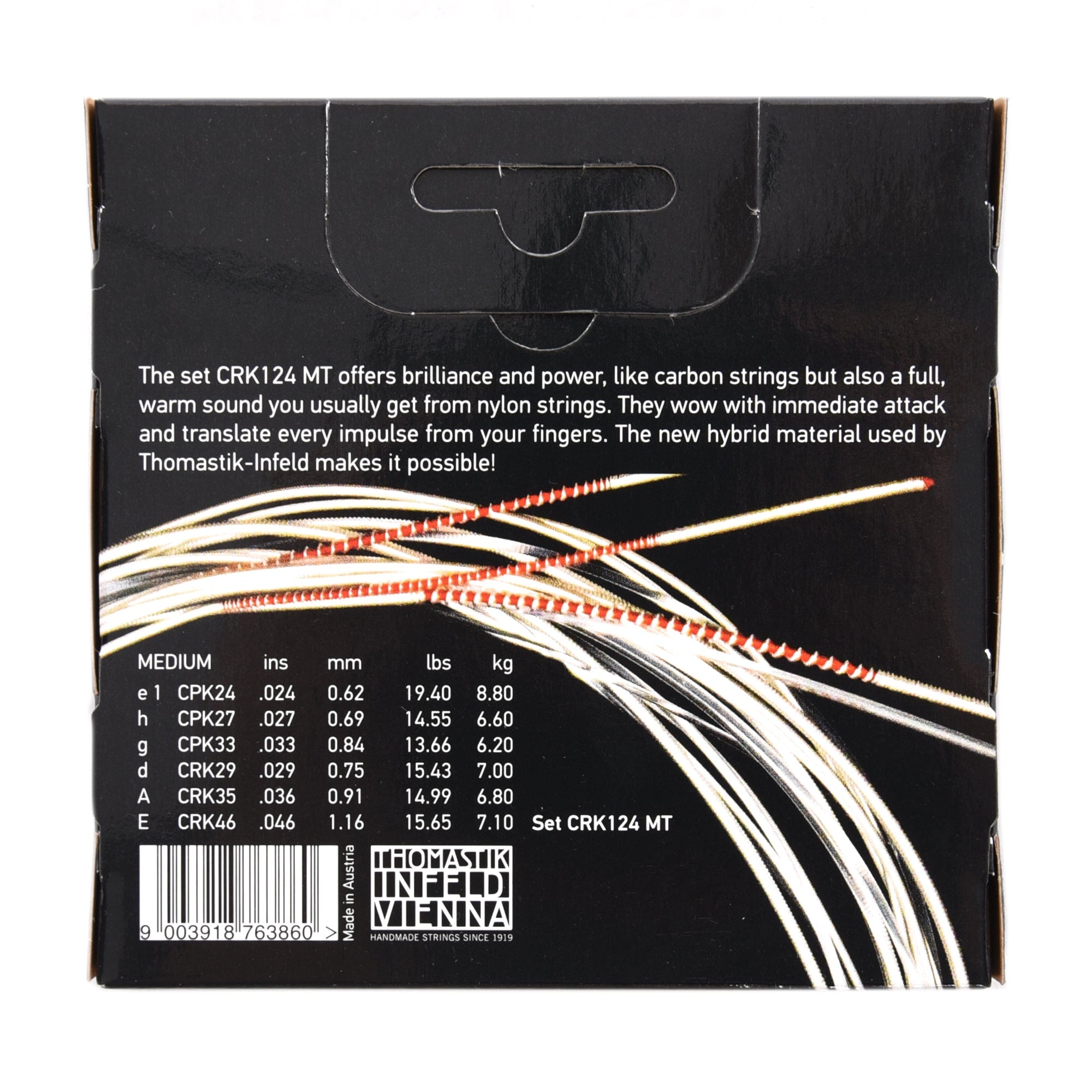 Thomastik Classic Carbon-Nylon Classical Strings Medium Tension 24-46 ...