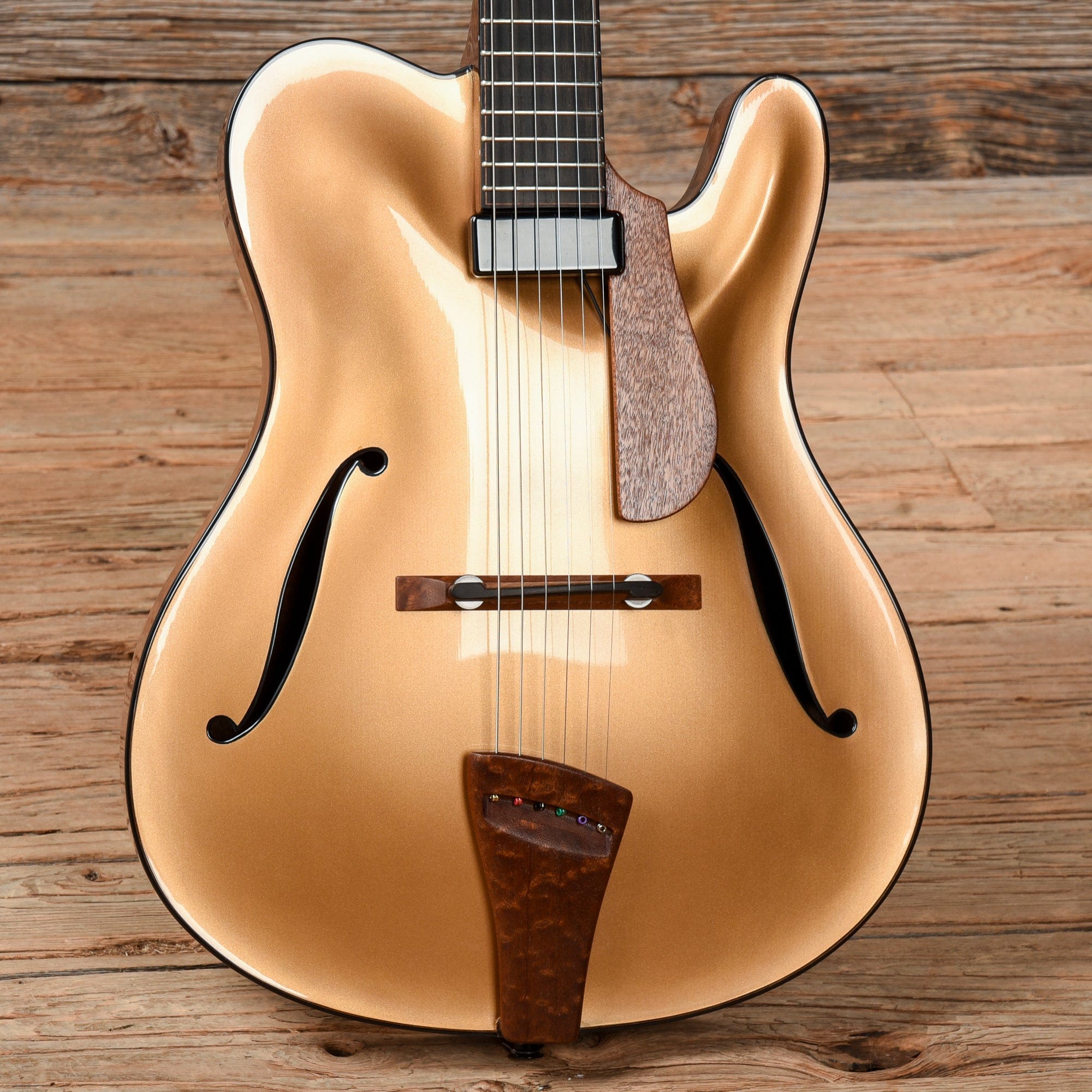 Tim Bram ThinLine Tribute Gold Top European Spruce/Figured Sapele w/Ke ...