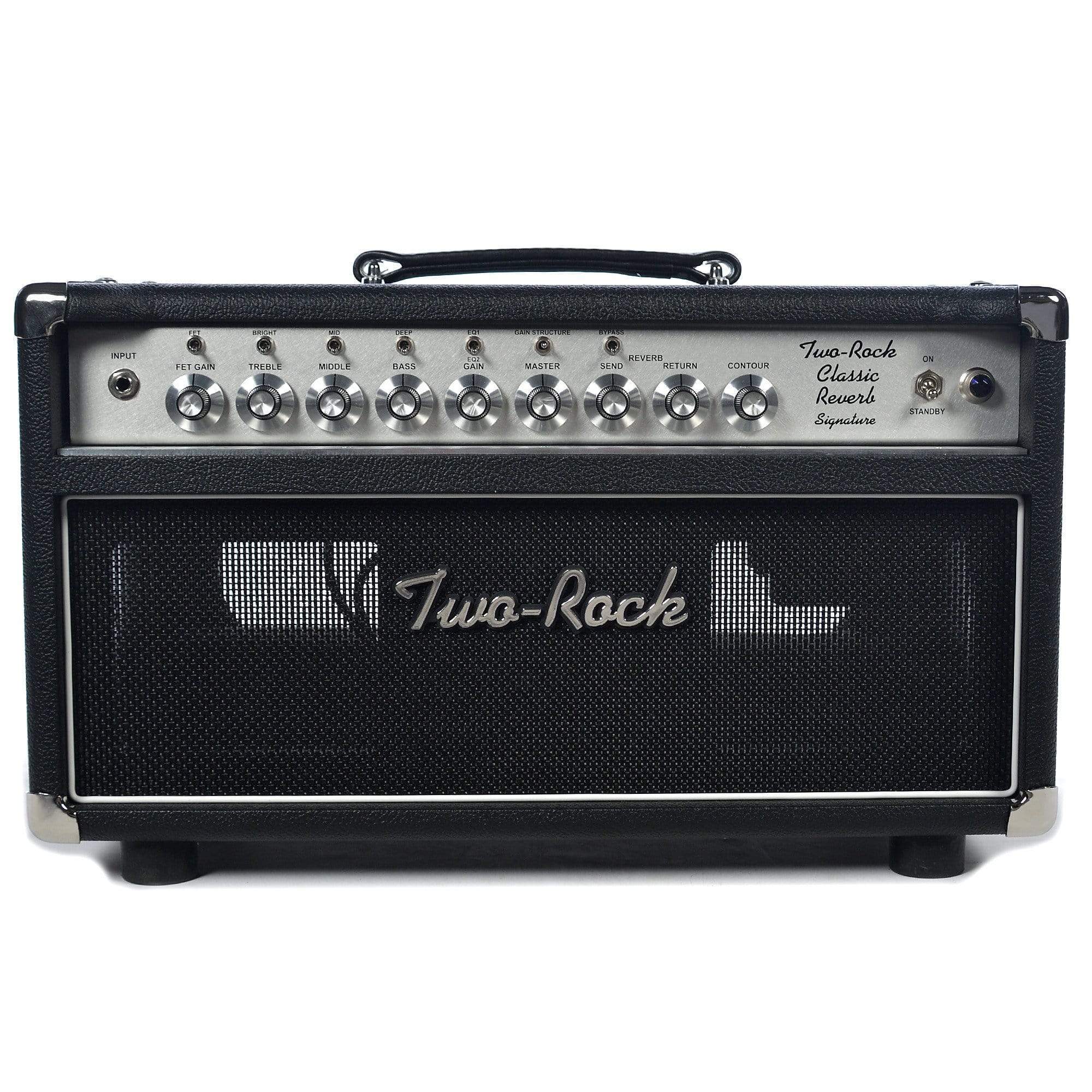 Two Rock Classic Reverb Signature Silver Anodized 50w Head w/Black Bro ...
