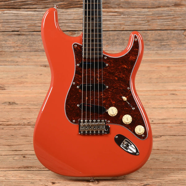Unbranded Standard Stratocaster w/Robot Graves Neck Fiesta Red ...