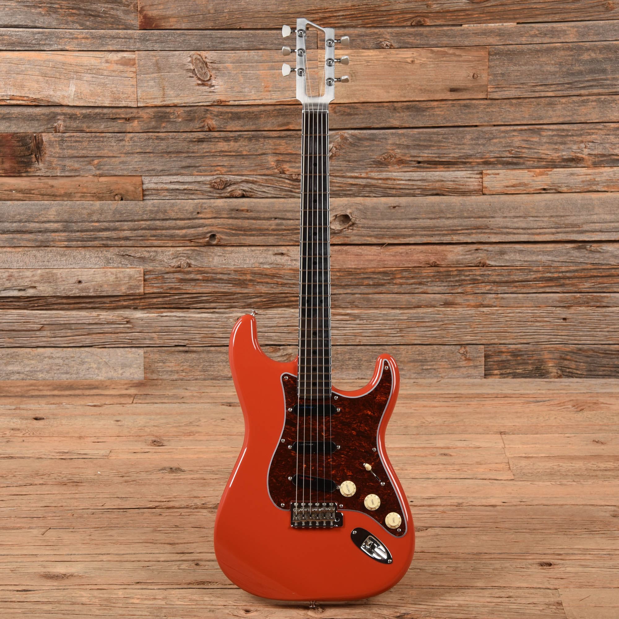 Unbranded Standard Stratocaster w/Robot Graves Neck Fiesta Red ...