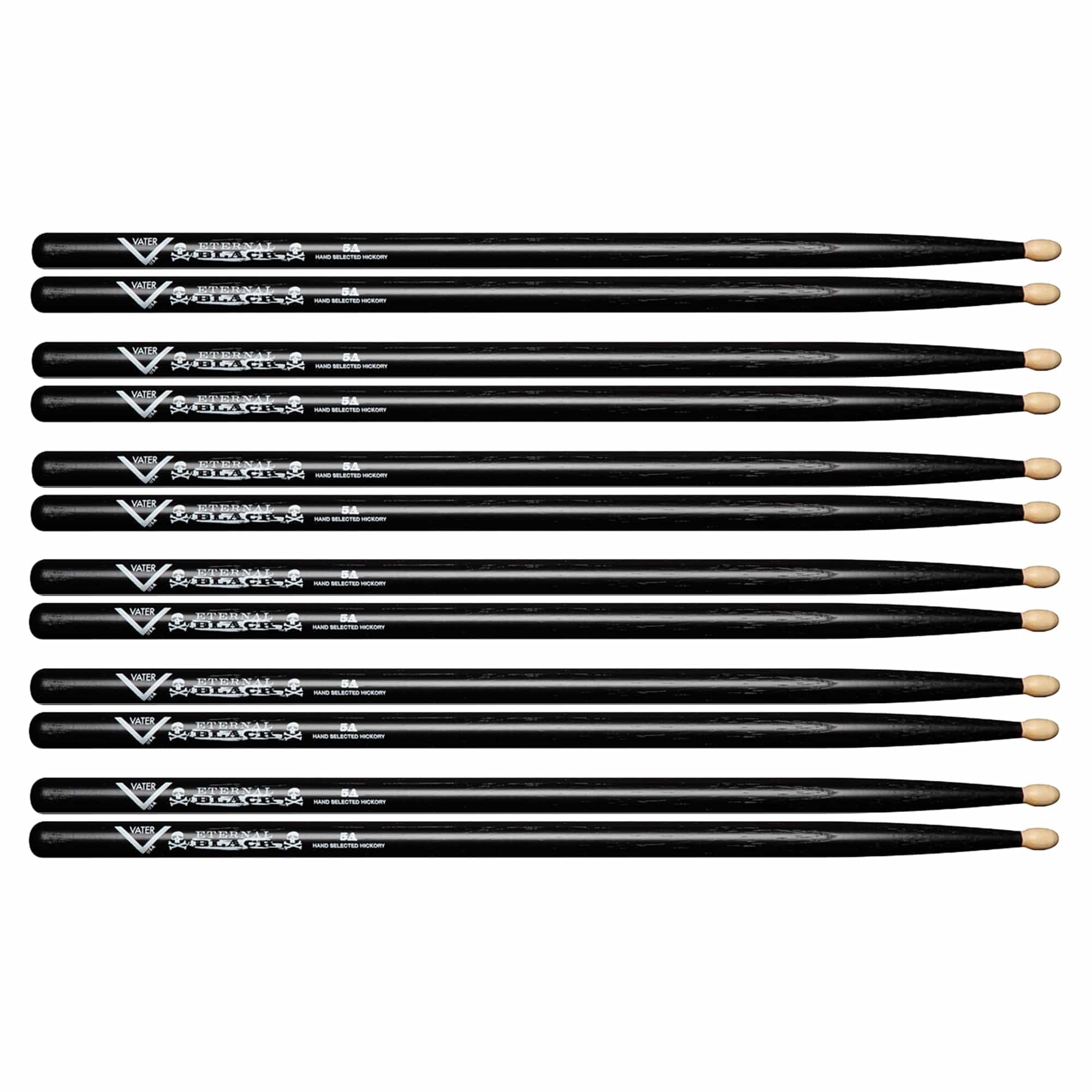 Black Drumsticks White Tips