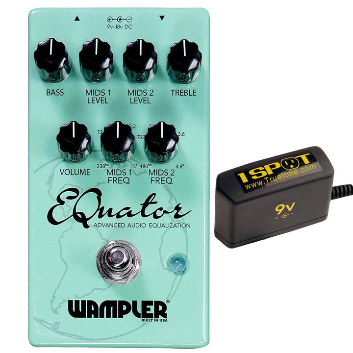Wampler Equator EQ Bundle w/ Truetone 1 Spot Space Saving 9v Adapter ...