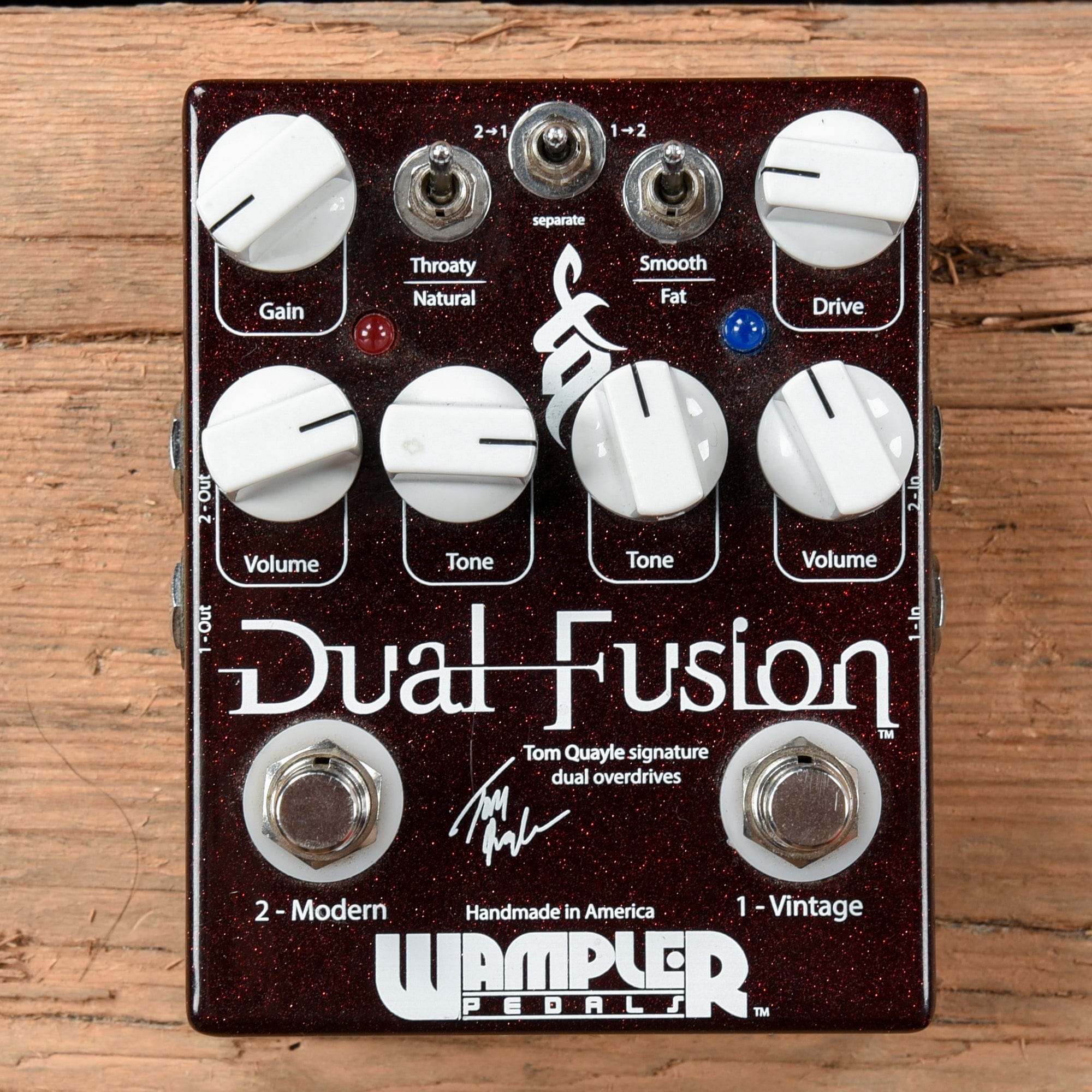 Wampler Dual Fusion Tom Quayle Signature Overdrive Pedal – Chicago ...