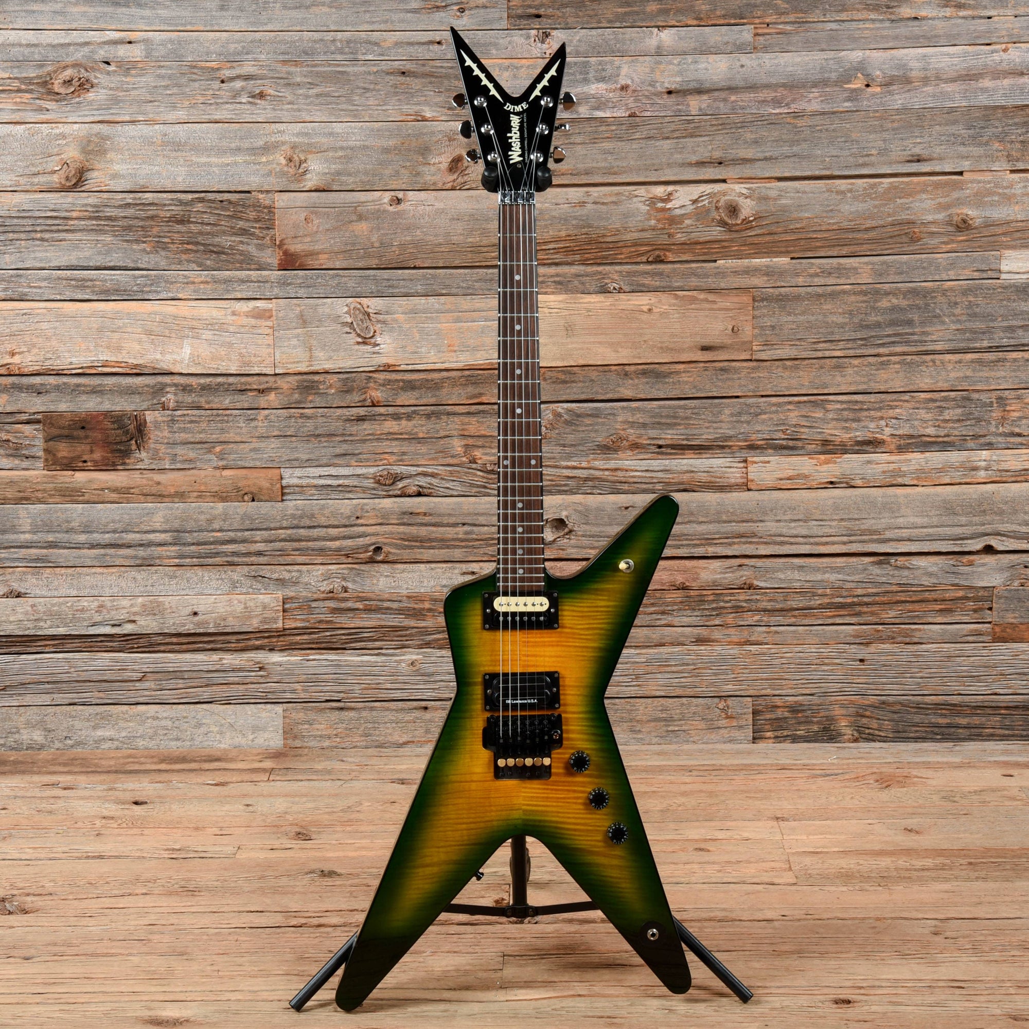 Washburn 333 Dimeslime Green Burst 1996 – Chicago Music Exchange