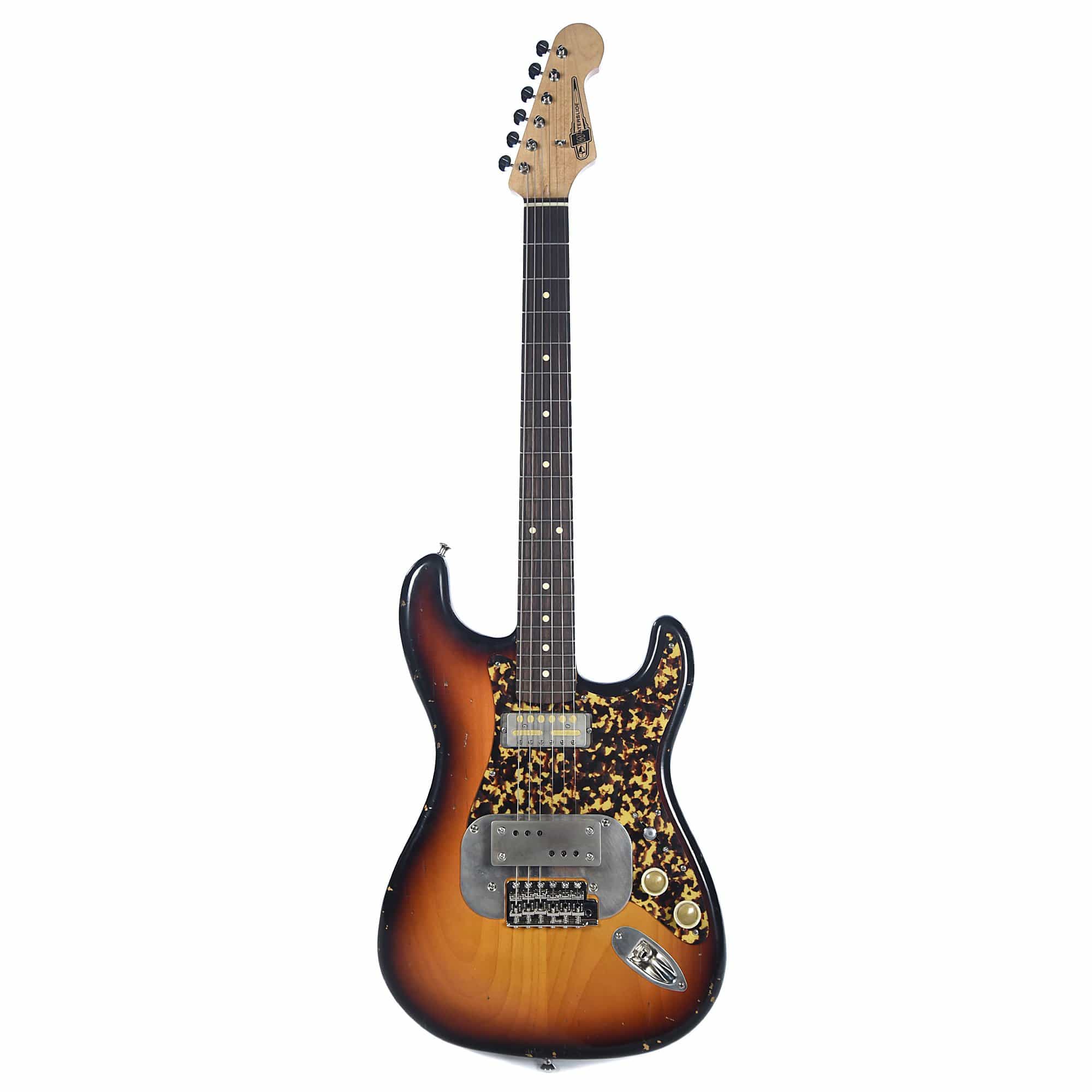 Waterslide Coodercaster 3-Color Sunburst w/Mojo Lap Steel/Gold Foils ...