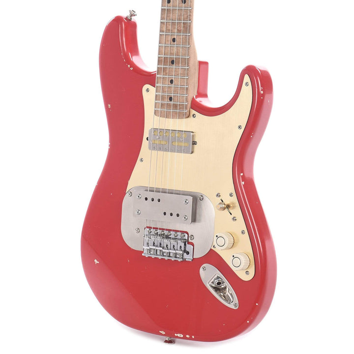 Waterslide S-Style Coodercaster Dakota Red w/Mojo Lap Steel & Gold Foi ...