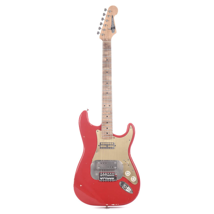 Waterslide S-Style Coodercaster Dakota Red w/Mojo Lap Steel & Gold Foi ...