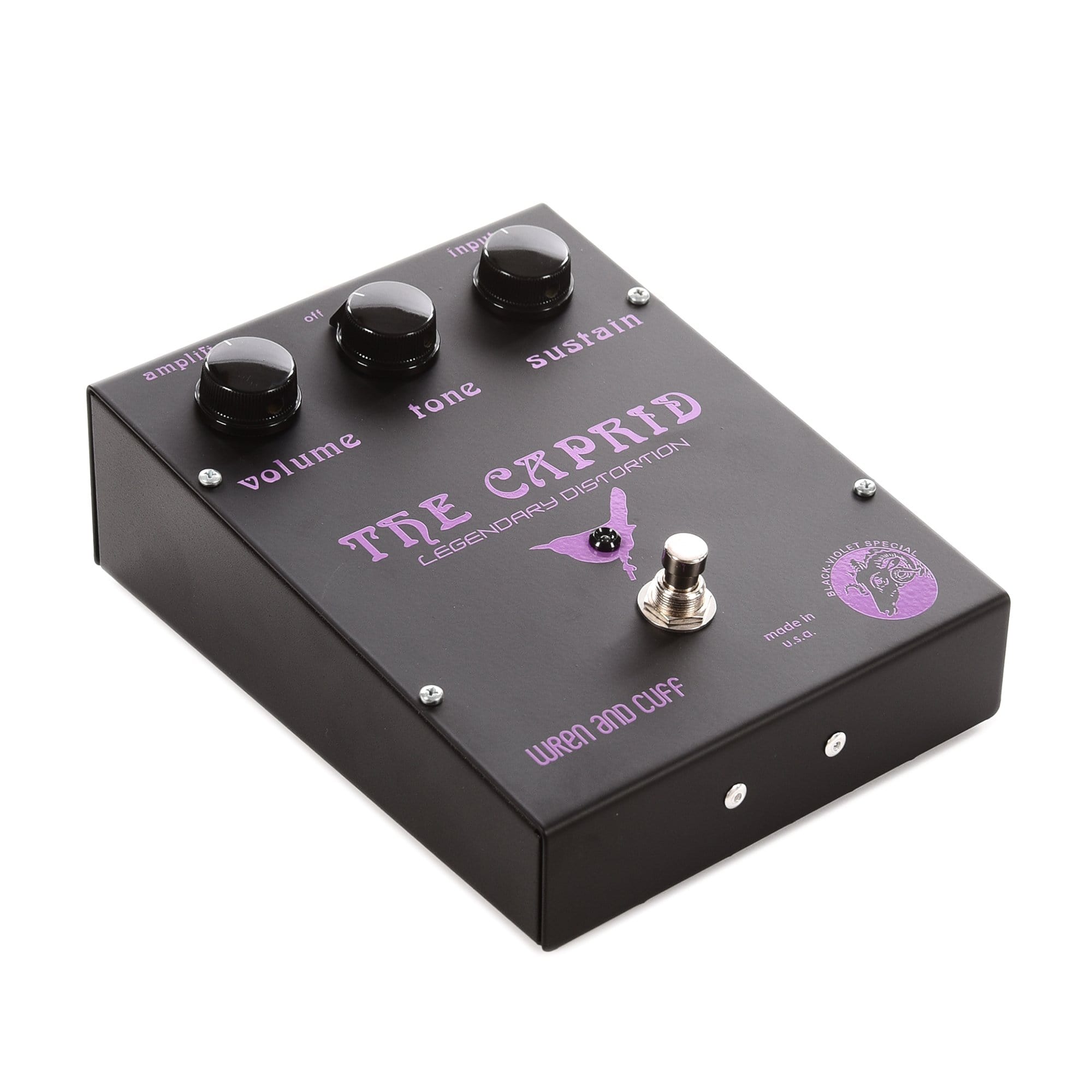 Wren and Cuff Black-Violet Caprid Original Reissue Fuzz Pedal – Chicago ...