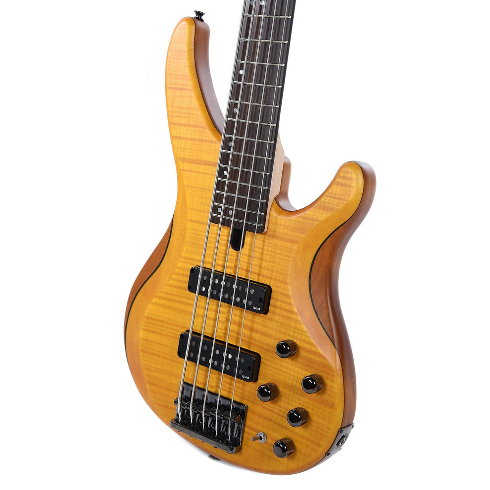 Yamaha TRBX605FM 5-String Bass Matte Amber w/Flame Maple Top – Chicago ...