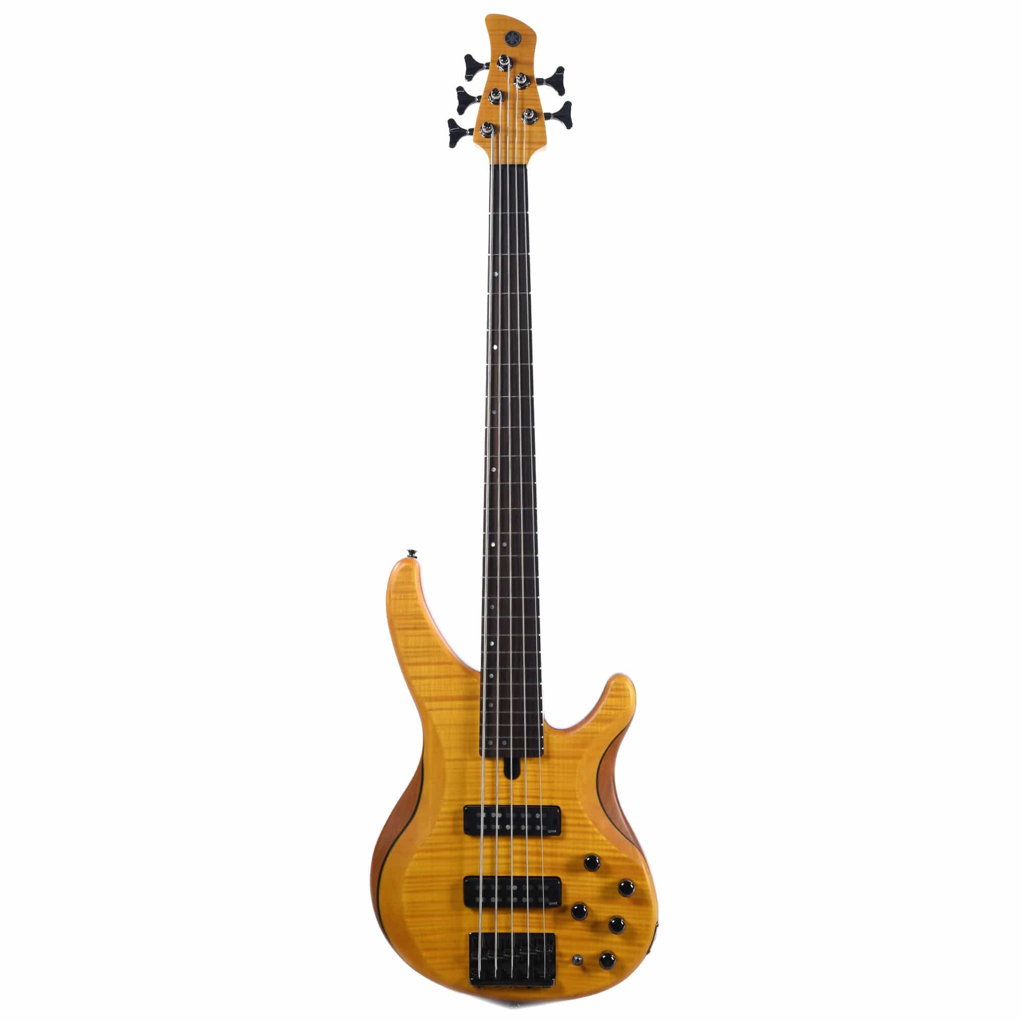 Yamaha TRBX605FM 5-String Bass Matte Amber w/Flame Maple Top – Chicago ...