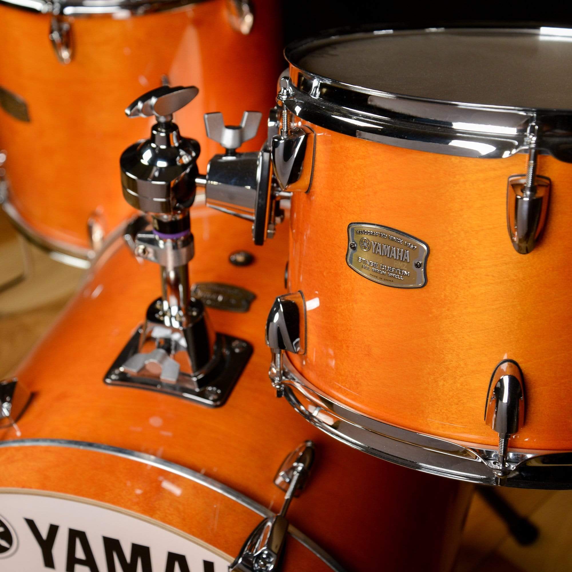 Yamaha Stage Custom Birch Bebop 12/14/18 3pc. Drum Kit Honey Amber ...