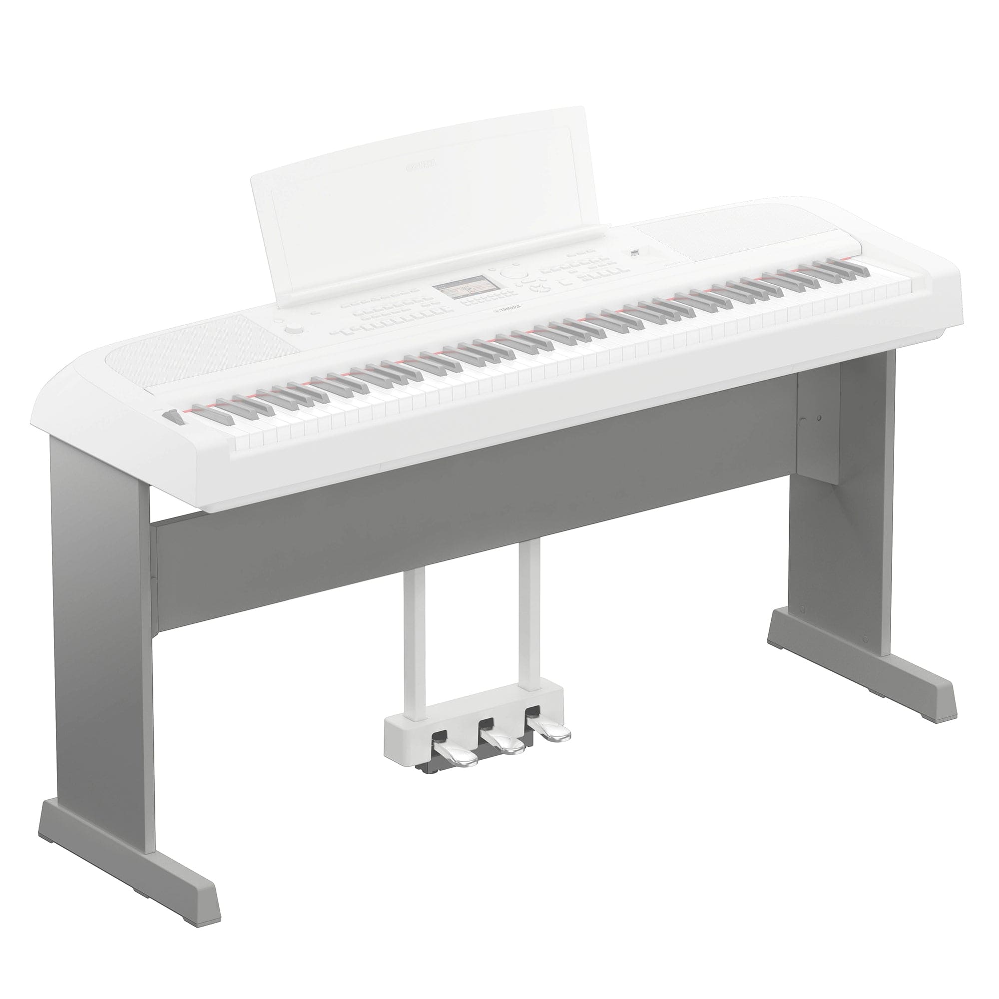 Yamaha L300WH Wooden Keyboard Stand for DGX670 White – Chicago Music ...
